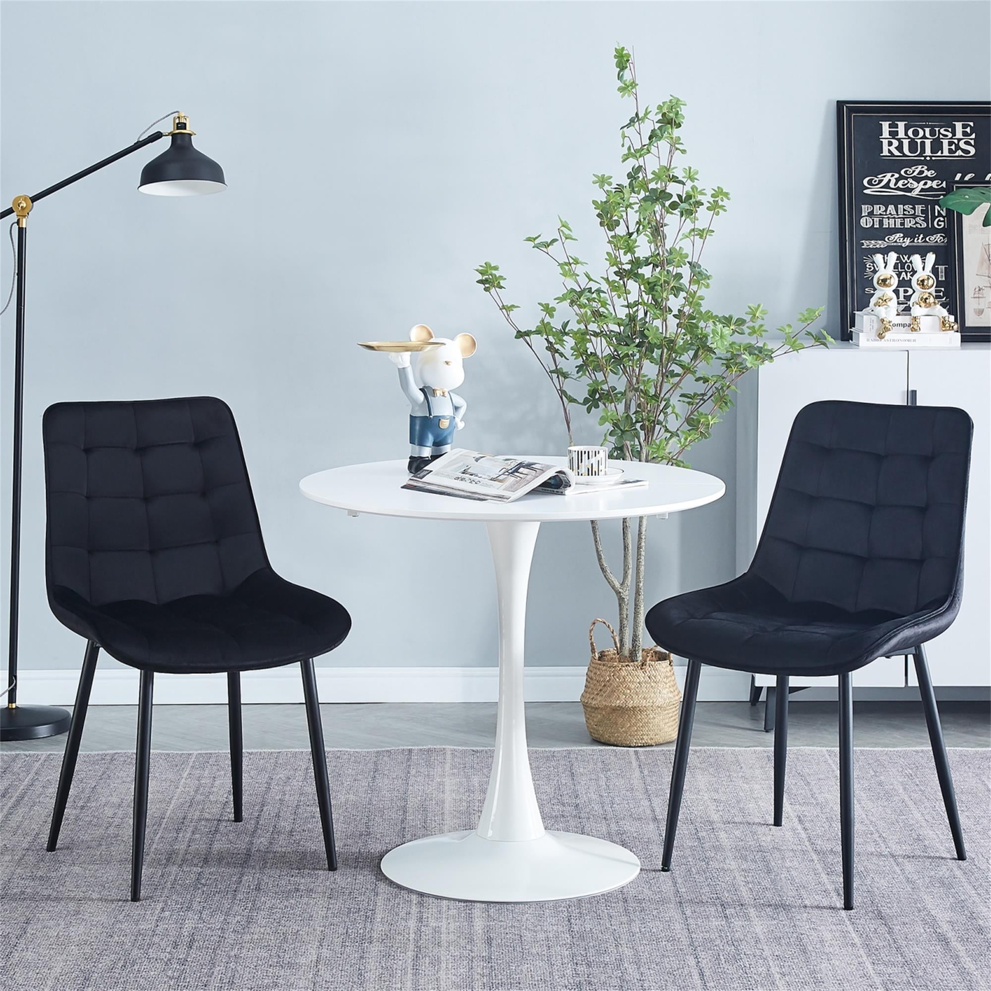 Candidliike Modern Velvet Dining Chair, Bar Chair for Restaurants ...