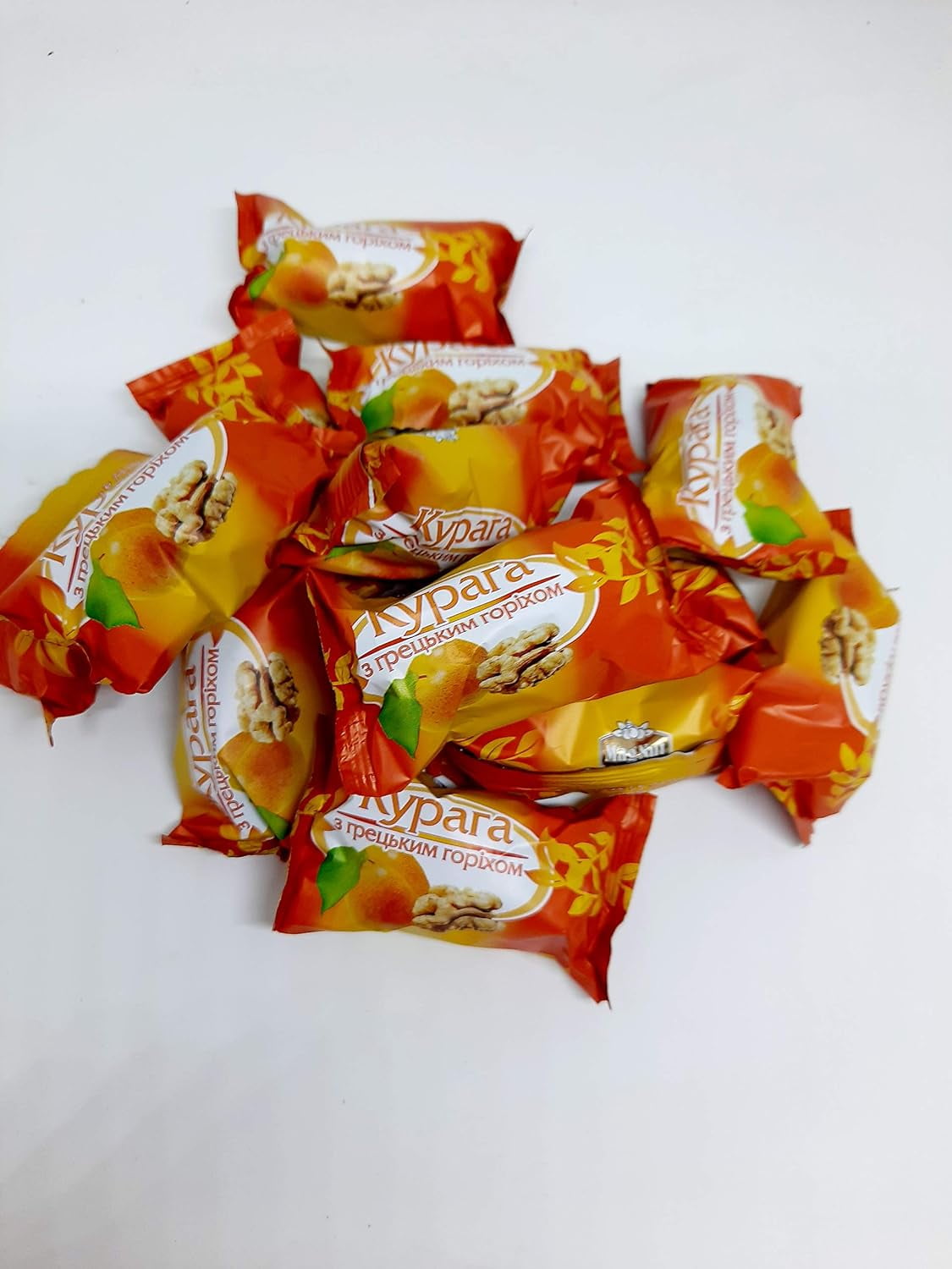 Candied Glazed Dried Apricots With Walnut in Dark Chocolate GMO 4.4 LB ...