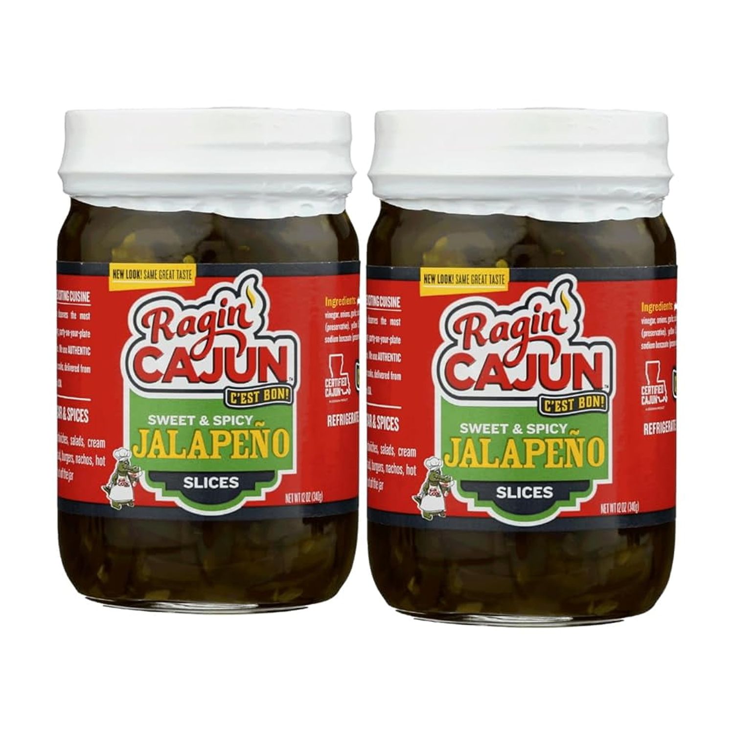 Candied Jalapeño Slices 12 fl oz Ragin' Cajun Foods - Sweet and Spicy ...