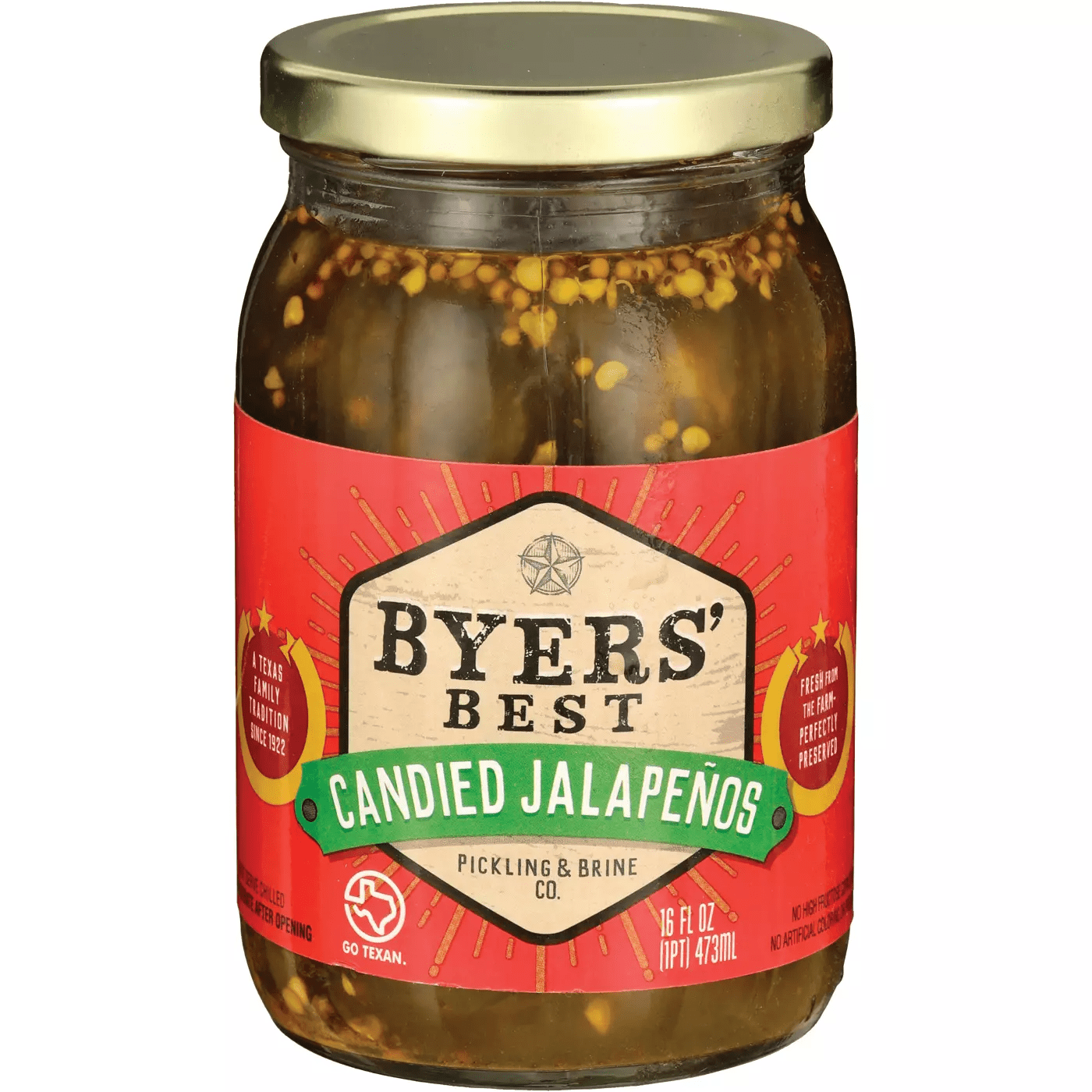 Candied Pickled Jalapenos 16 oz. - One (1) Glass Jar - Walmart.com