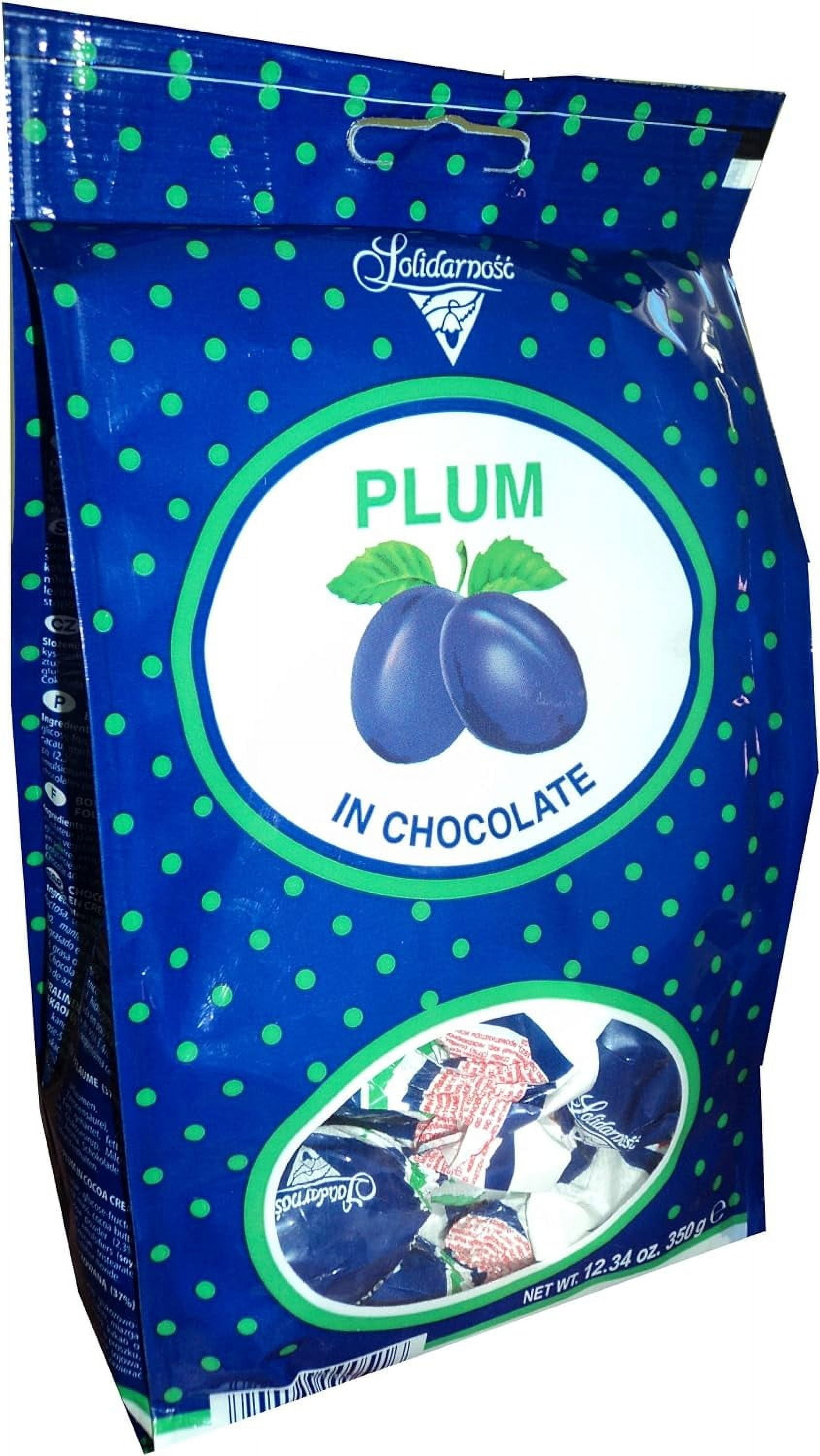 Candied Plums in Dark Chocolate Sliwka Naleczowska (12.34 Ounces) Pack ...