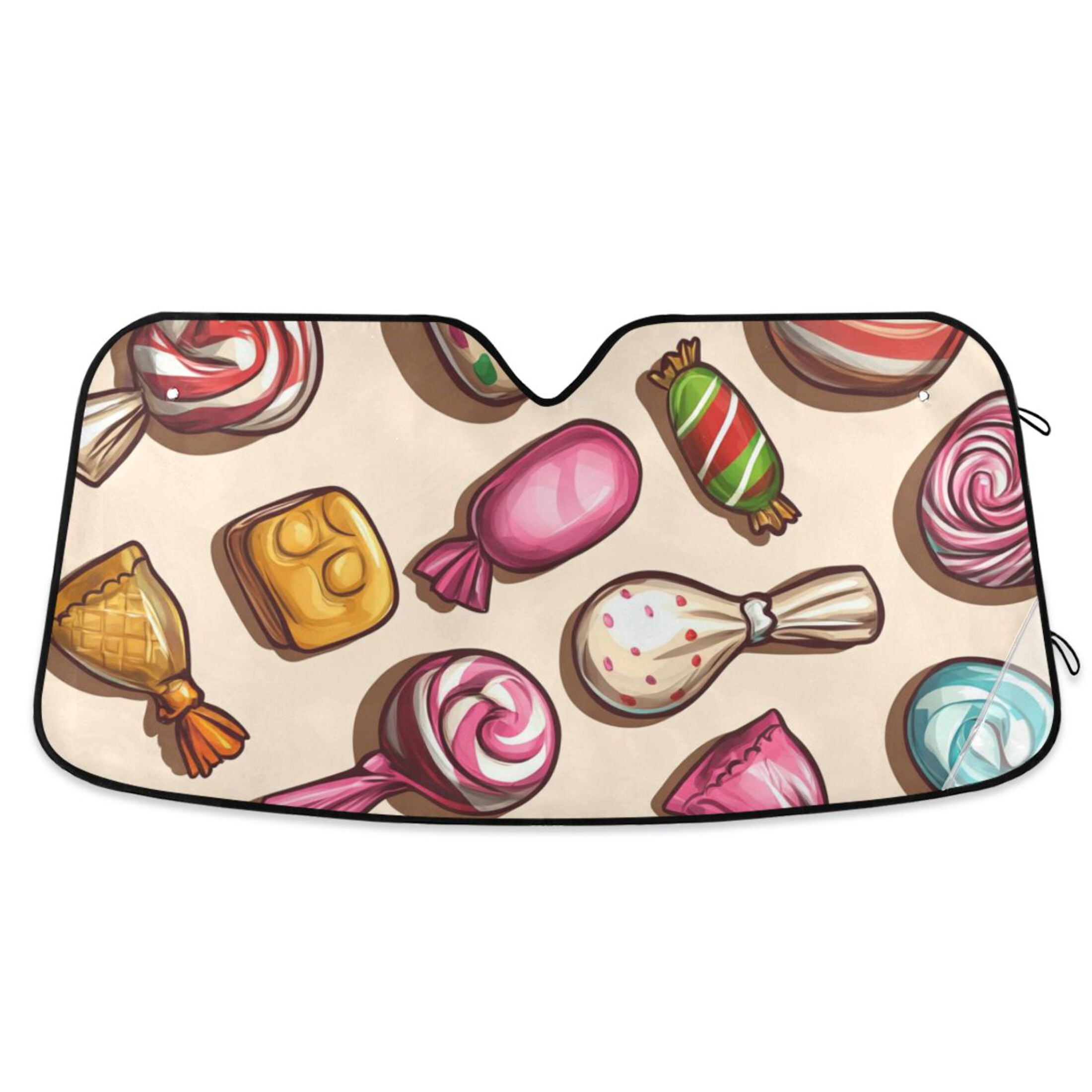 Candies Car Windshield Sun Shade Reflector Sunshade Foldable for Front ...