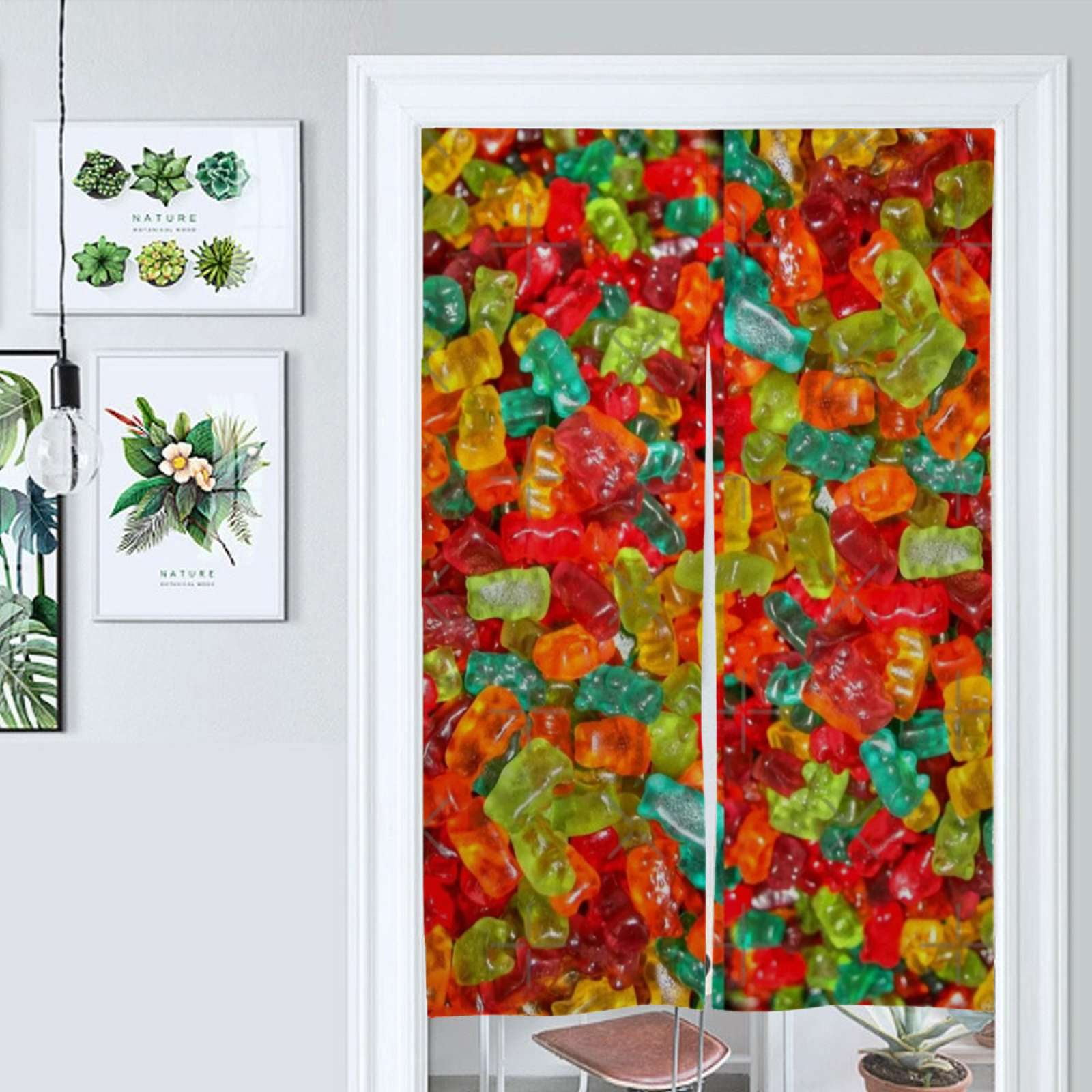 Candies,Sugar, Gummy Door Curtain Nordic Living Room DoorCurtain Porch ...