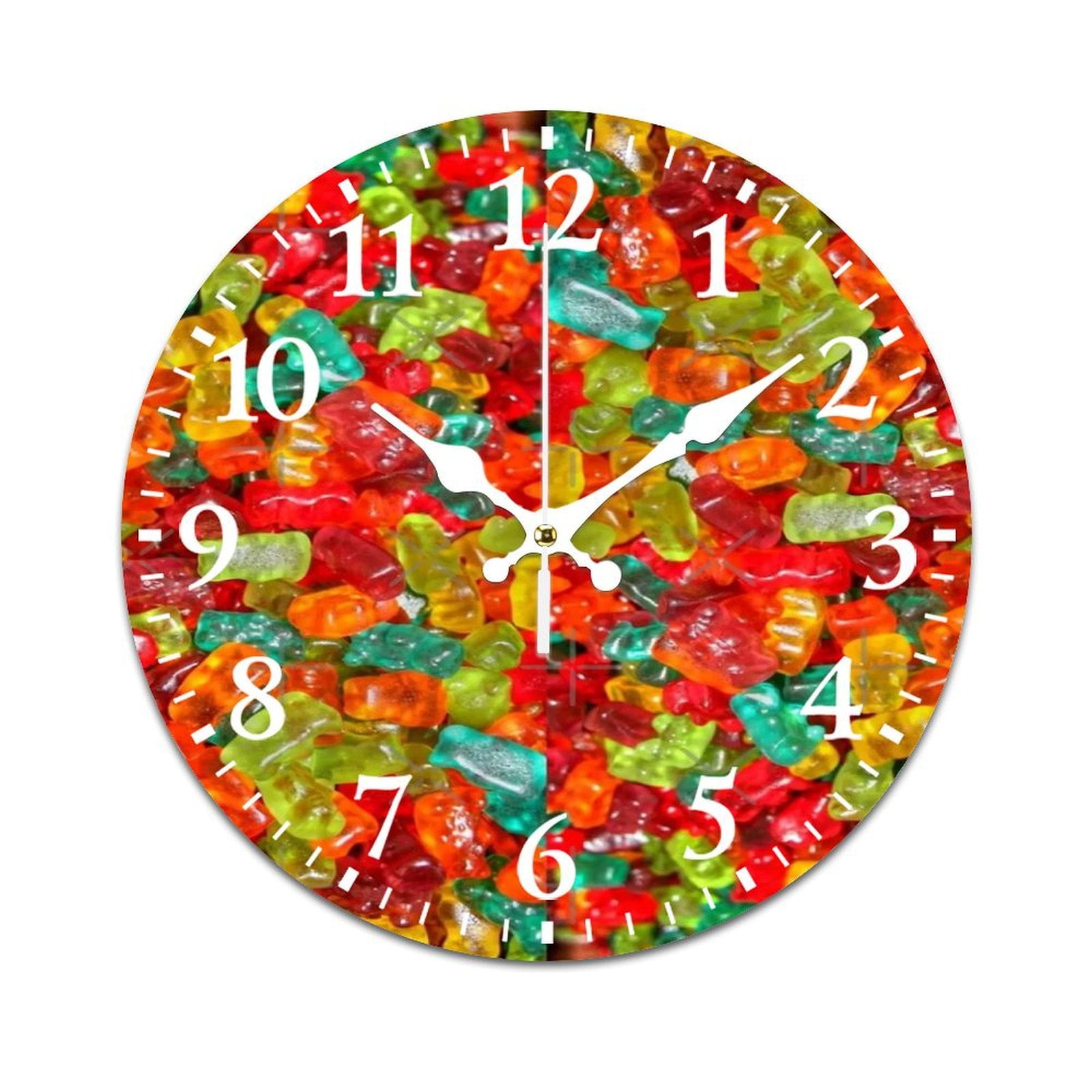Candies,sugar, Gummy Wall Clock Modern Design Clocks Wall Hanging Home ...