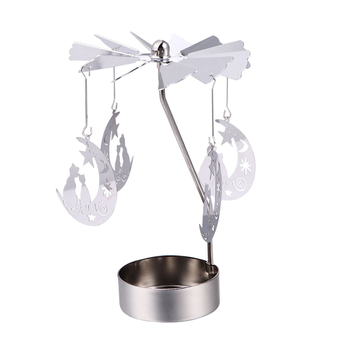 Candle Carousel Holder Spinner Top Rotary Candlestick Holders - Walmart.com