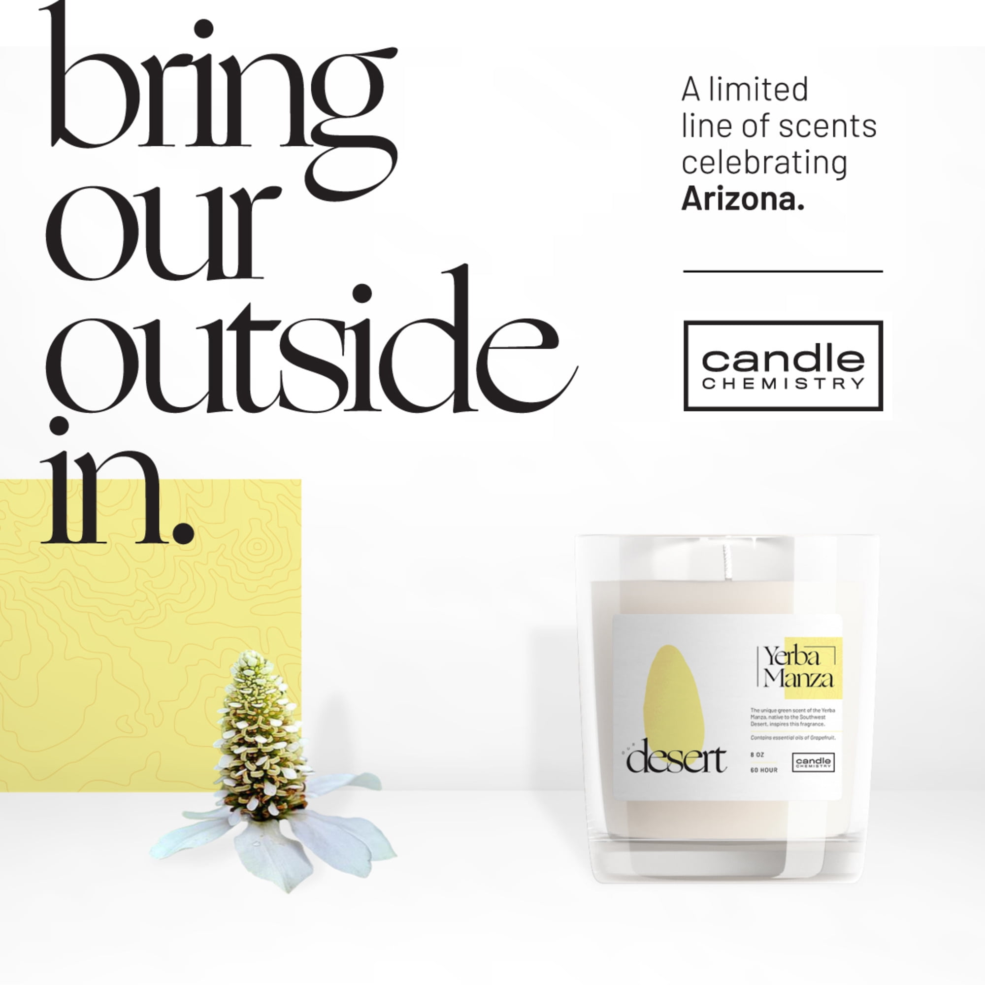 Candle Chemistry Soy Candles - Yerba Manza 8oz - Walmart.com