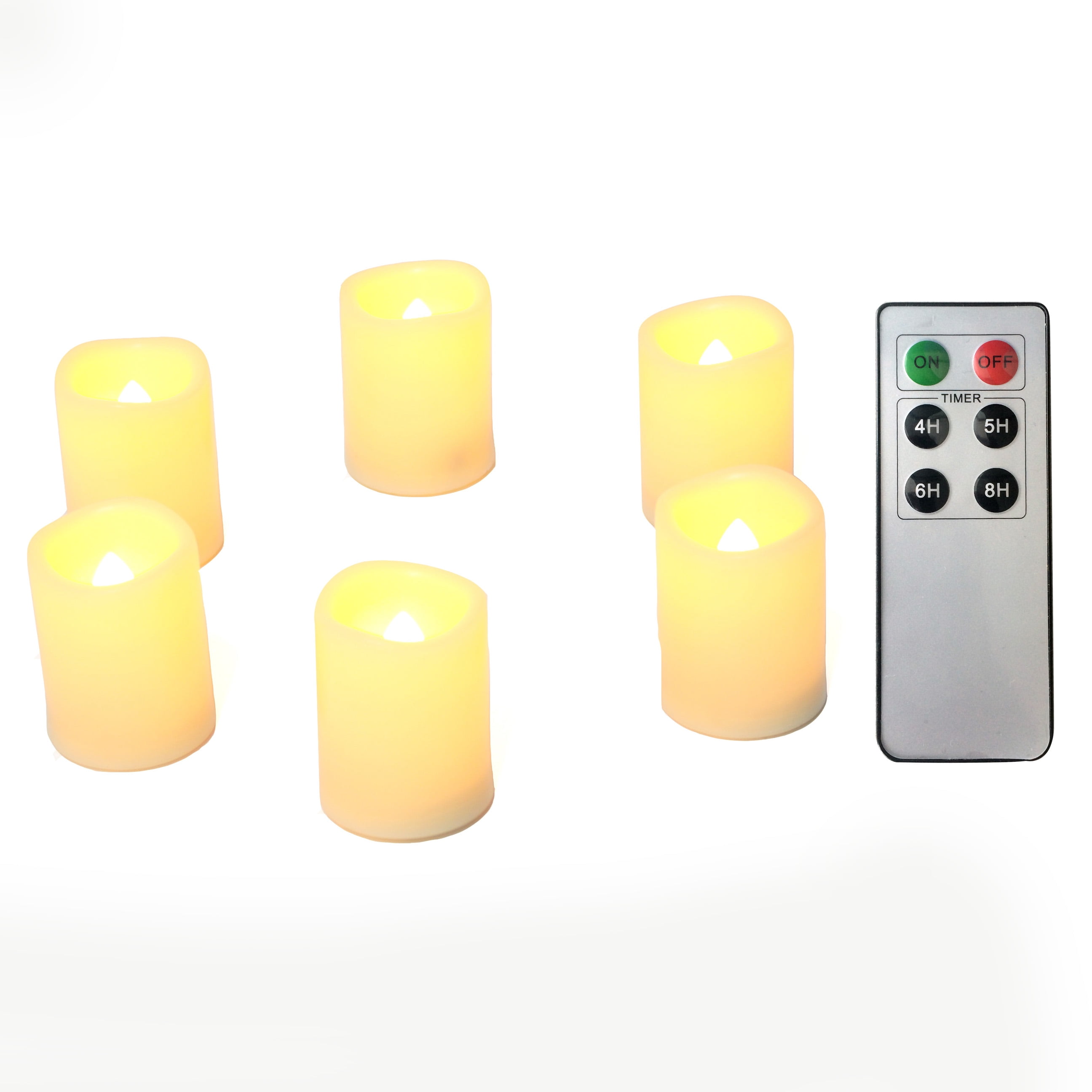 Candle Choice Flameless LED Battery Operated Votive Candles with Remote ...