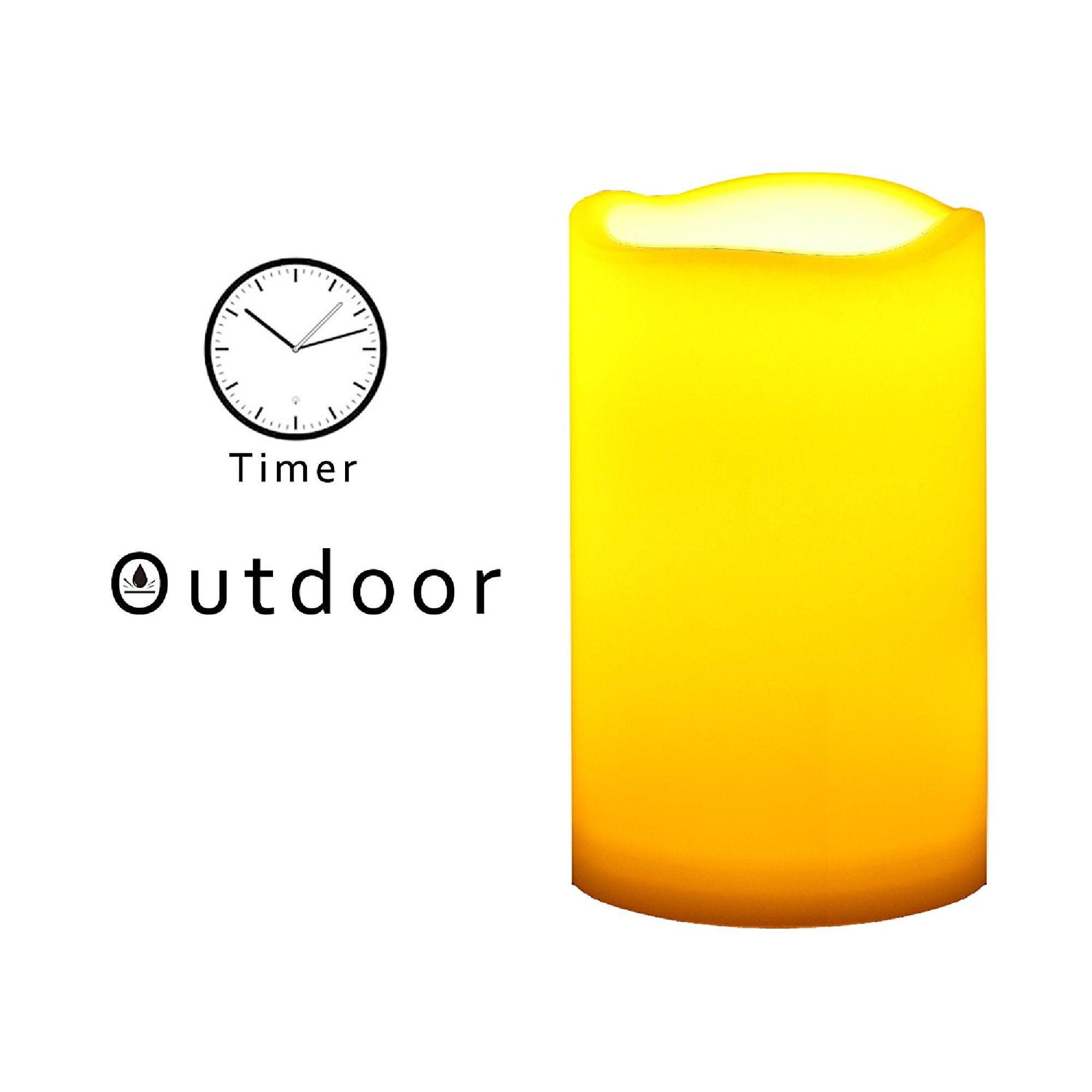Candle Choice Indoor Outdoor Flameless Candles with Timer Waterproof ...