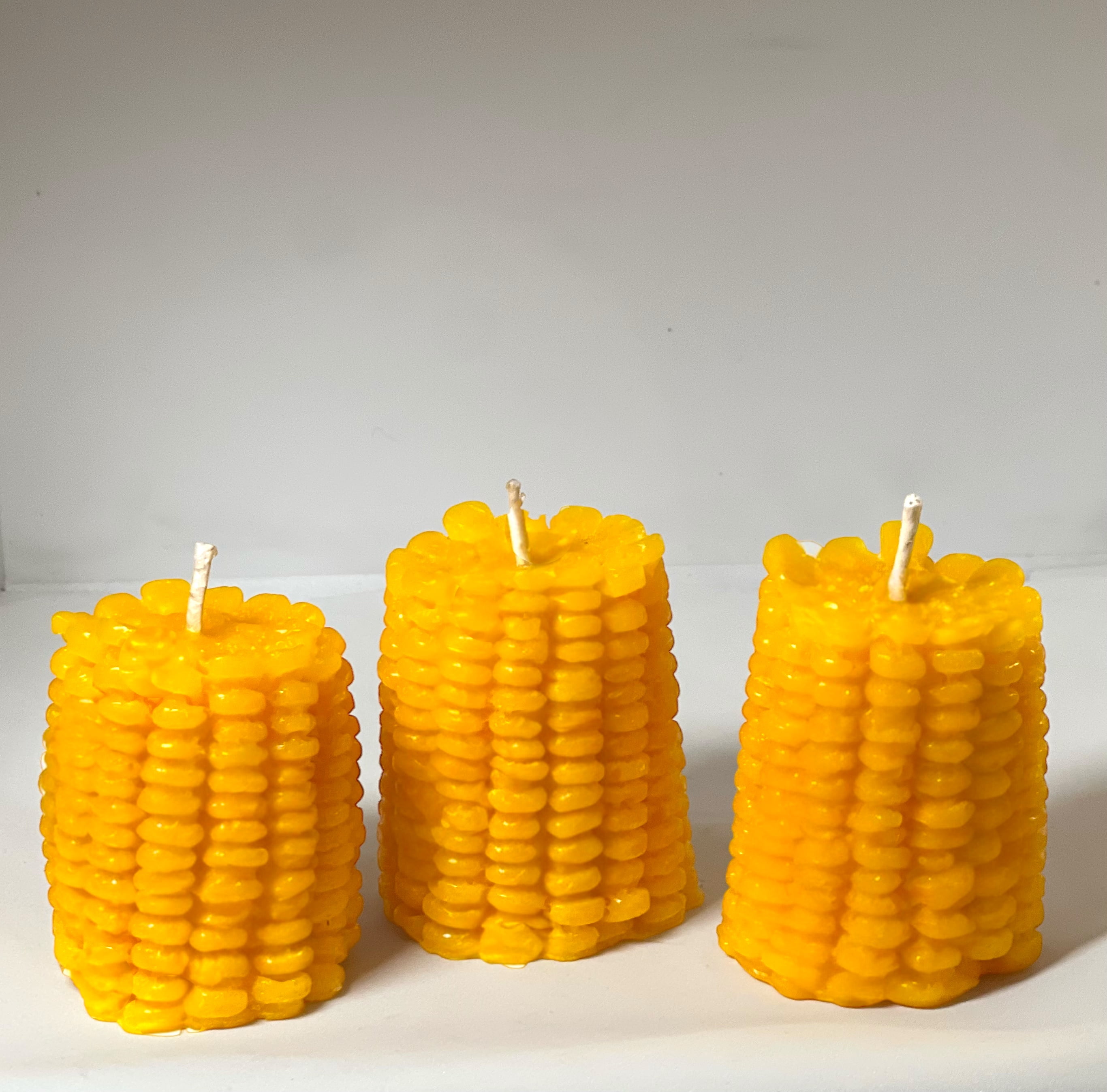 Candle Crazee 3 Pack Ear Of Corn Shaped Candle Cornbread Scented ...