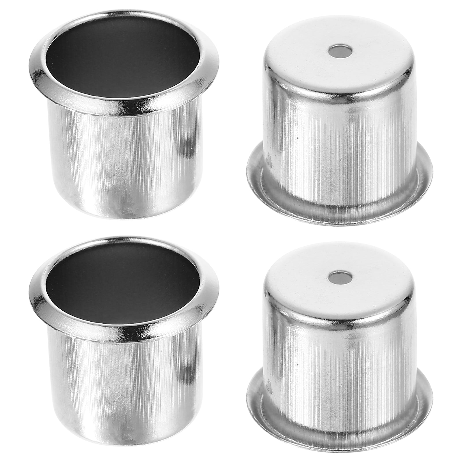 TABLZONE Silver Metal Candle Holders European Style 4Set - Walmart.com