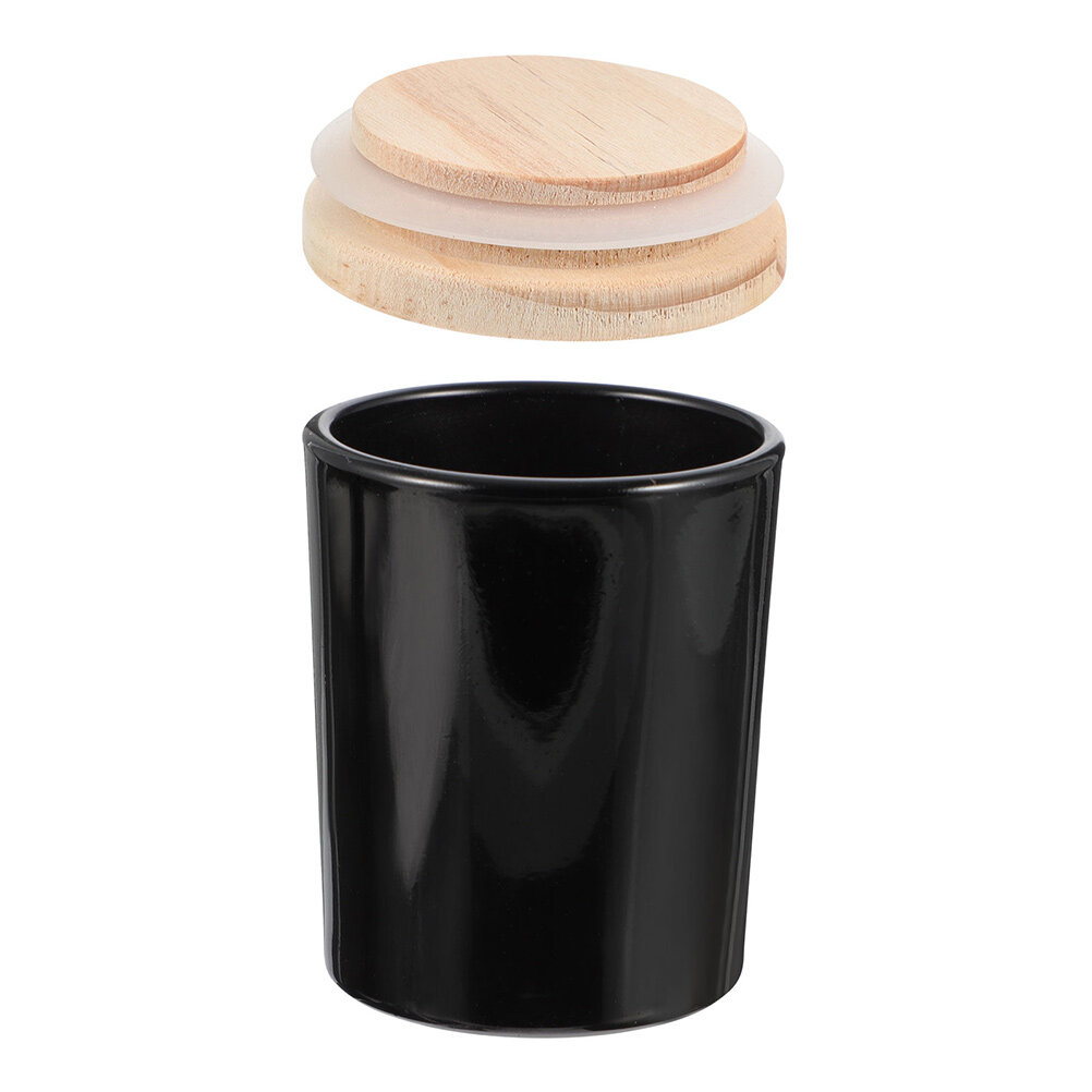 Candle Cup Glass Aroma Bottle Cups Empty Tins Containers with Lid Wax ...