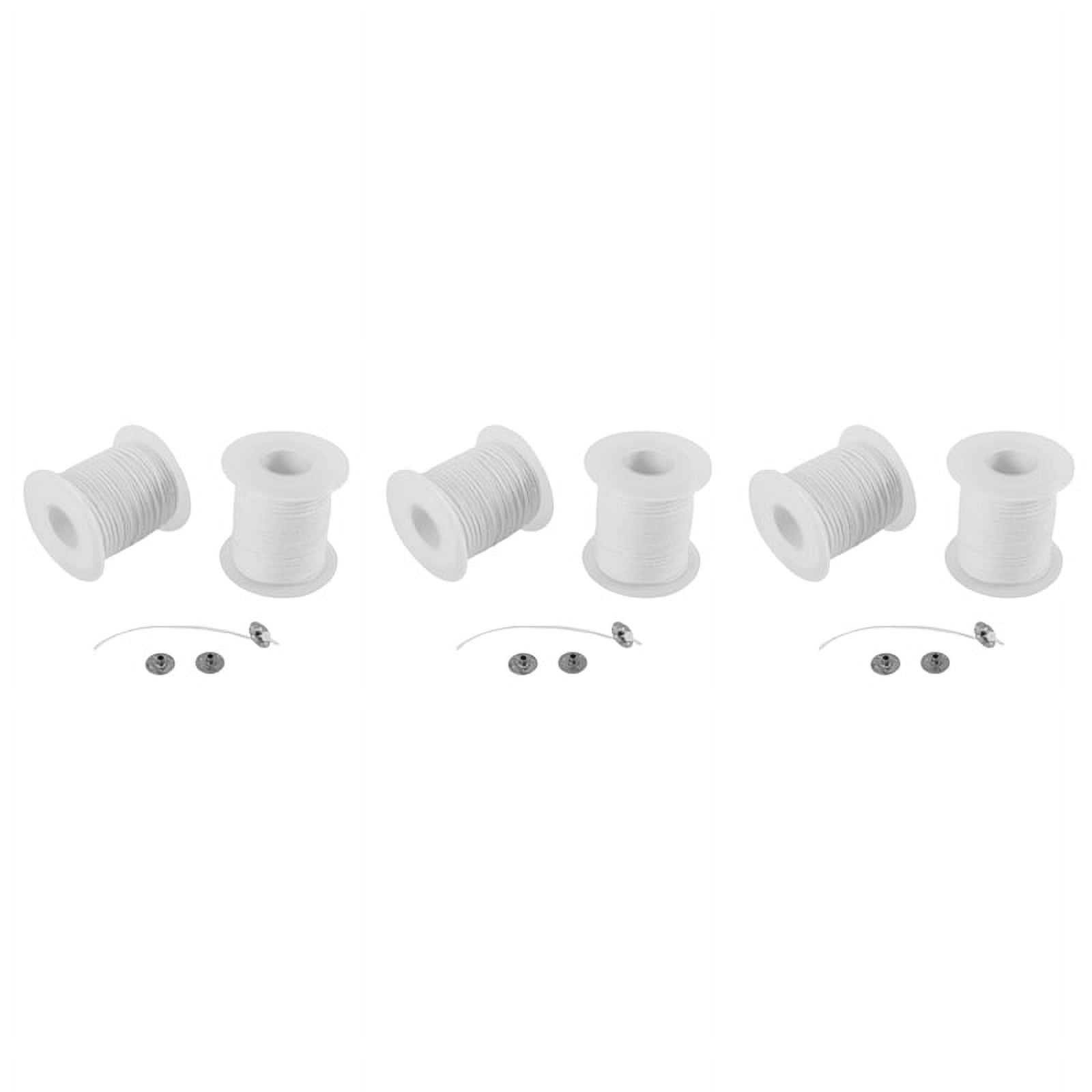 Candle DIY Tools,6 Braided Candle Wick Cotton Core and 600 Pcs Candle ...
