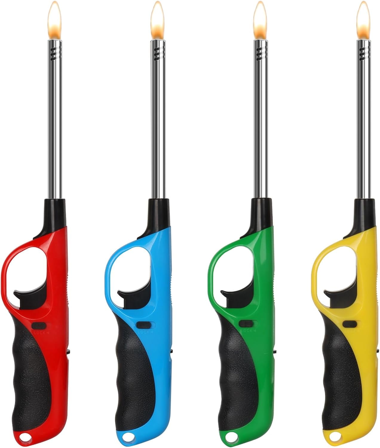 Candle Gas Lighter with Extended Long Wand Handy Refillable for Kitchen ...