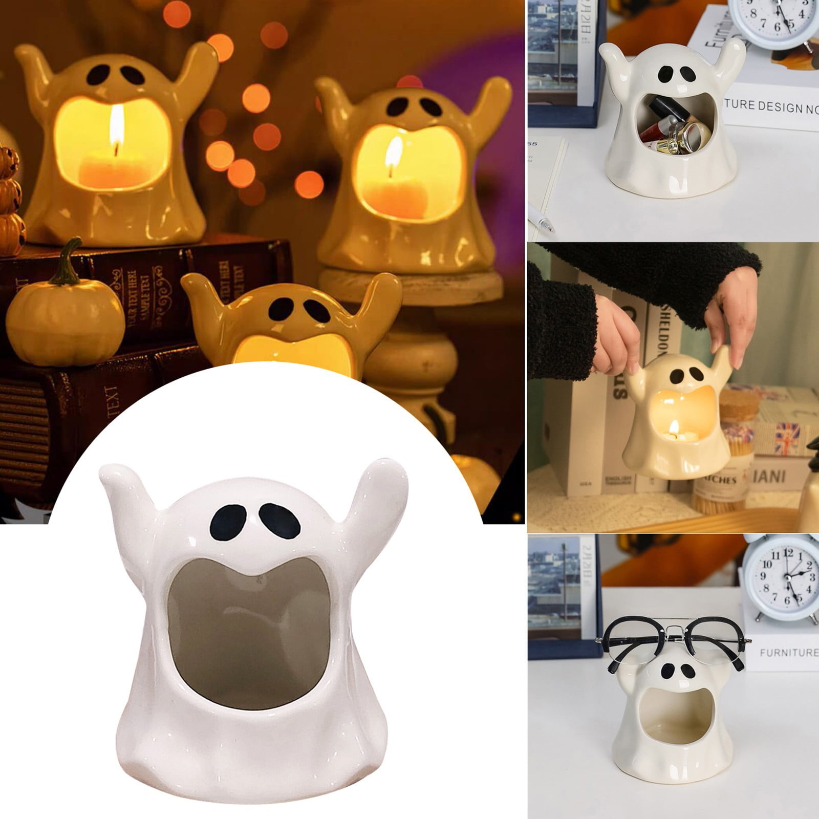 Candle Holder Promotion Sale! Halloween Specter Shape Ceramic ...