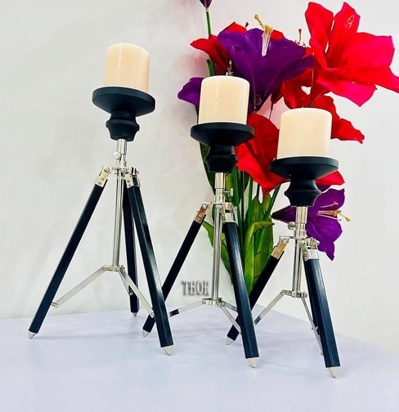 Candle Holder Stand Wooden, Candal Tripod Stand, Candle Holders, Unity ...