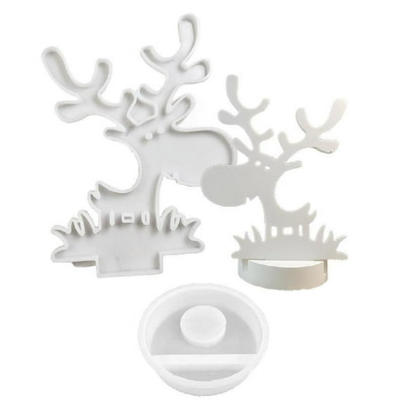 Candle Holders Mold Candle Base Molds Deer Head Candlestick Jewelry ...