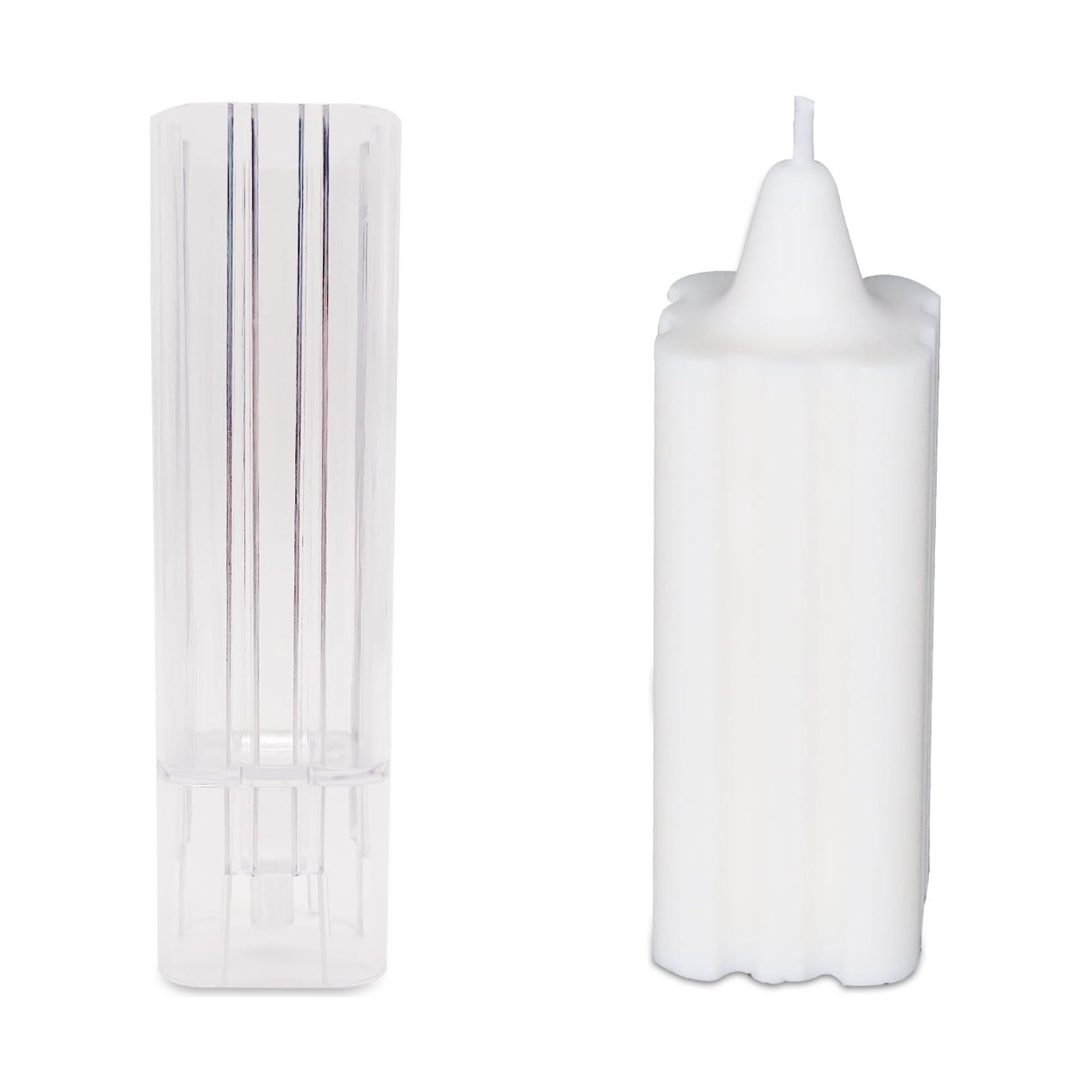 Candle Lab |10.5 cm Tall Candle Mold 8.5cm Wide Cuboid Shape Acrylic ...