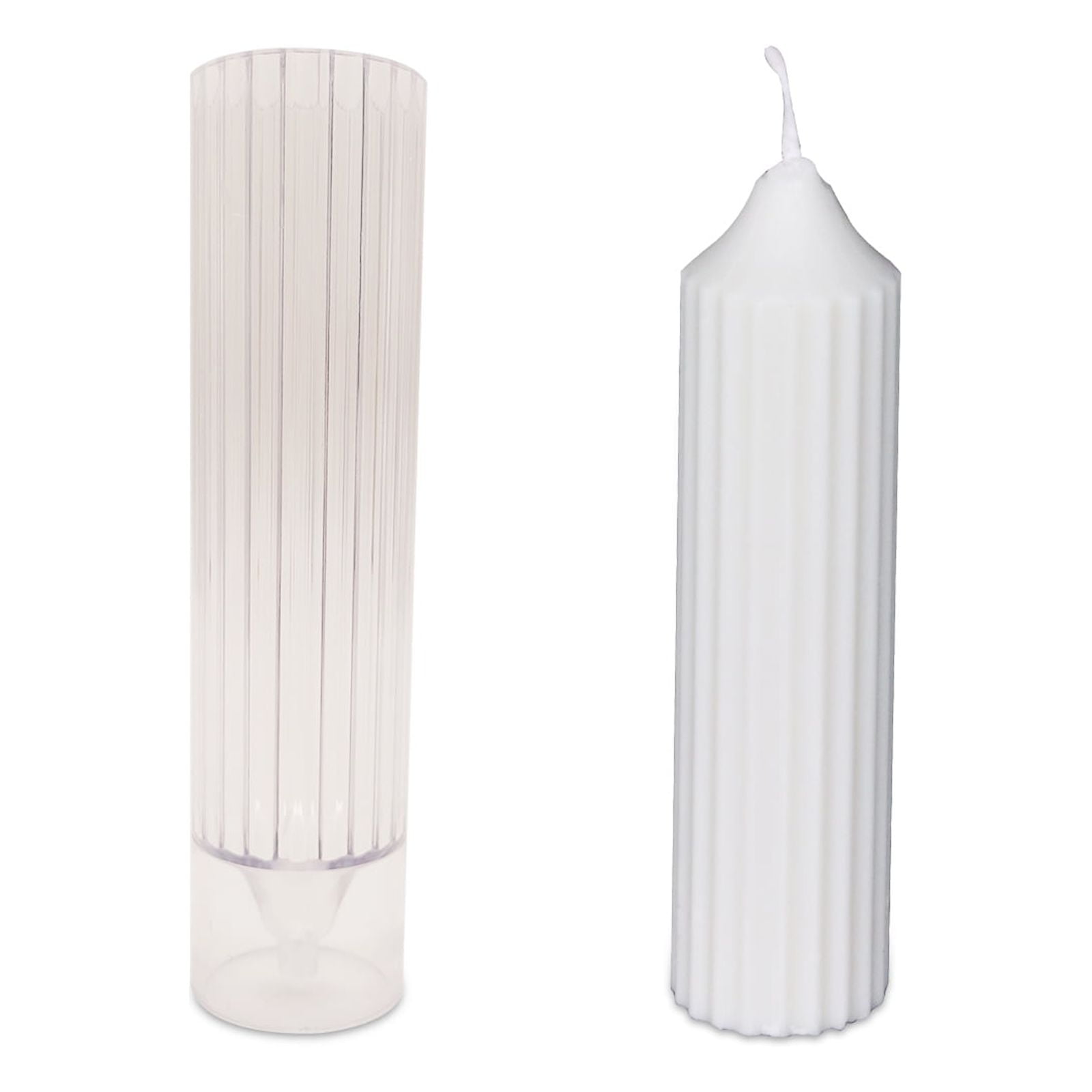 Candle Lab |Cylinder Candle Molds for DIY Wax Candle Making 3D Plastic ...