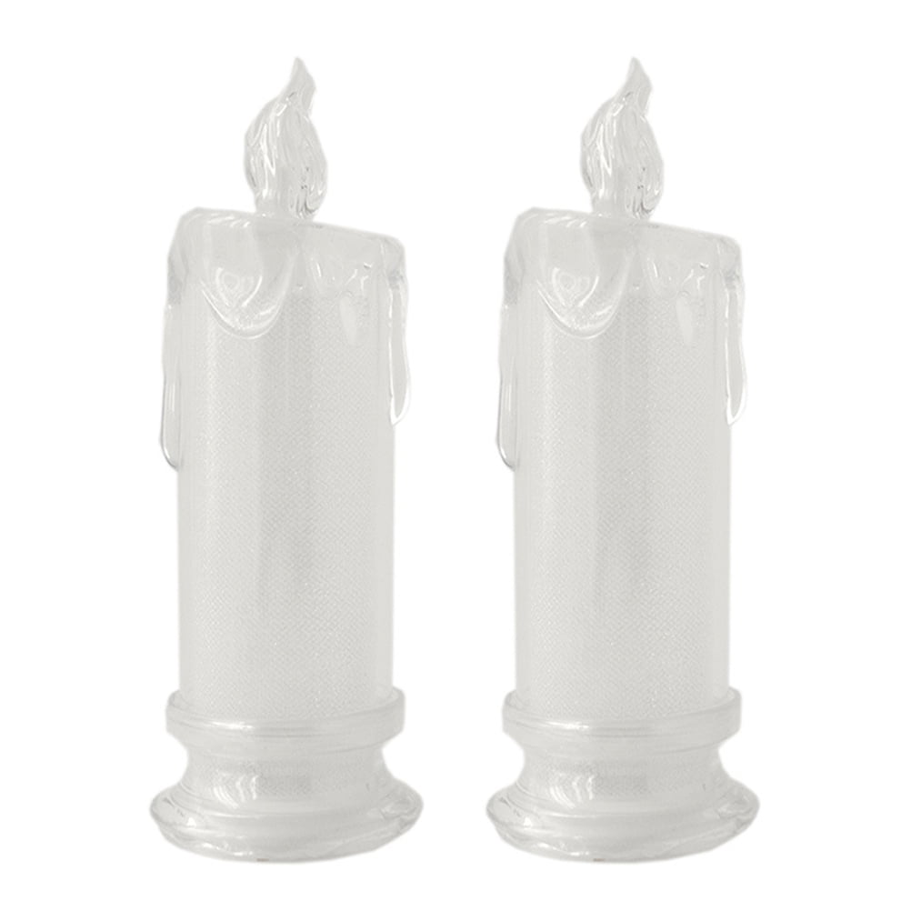 Candle Led Flameless Tealights Lights Pillar Tea Flickering Tall ...