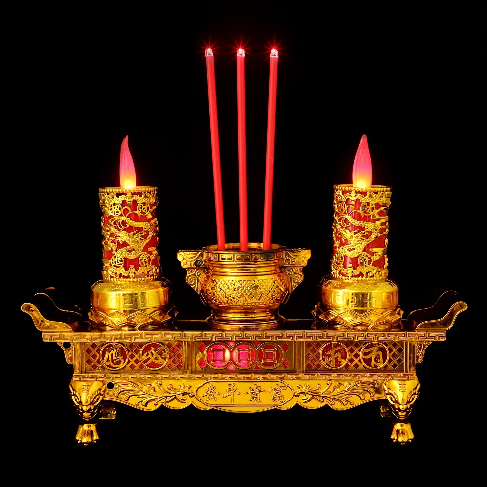 Candle Light Censer Tealight White Flameless Candles with Remote ...