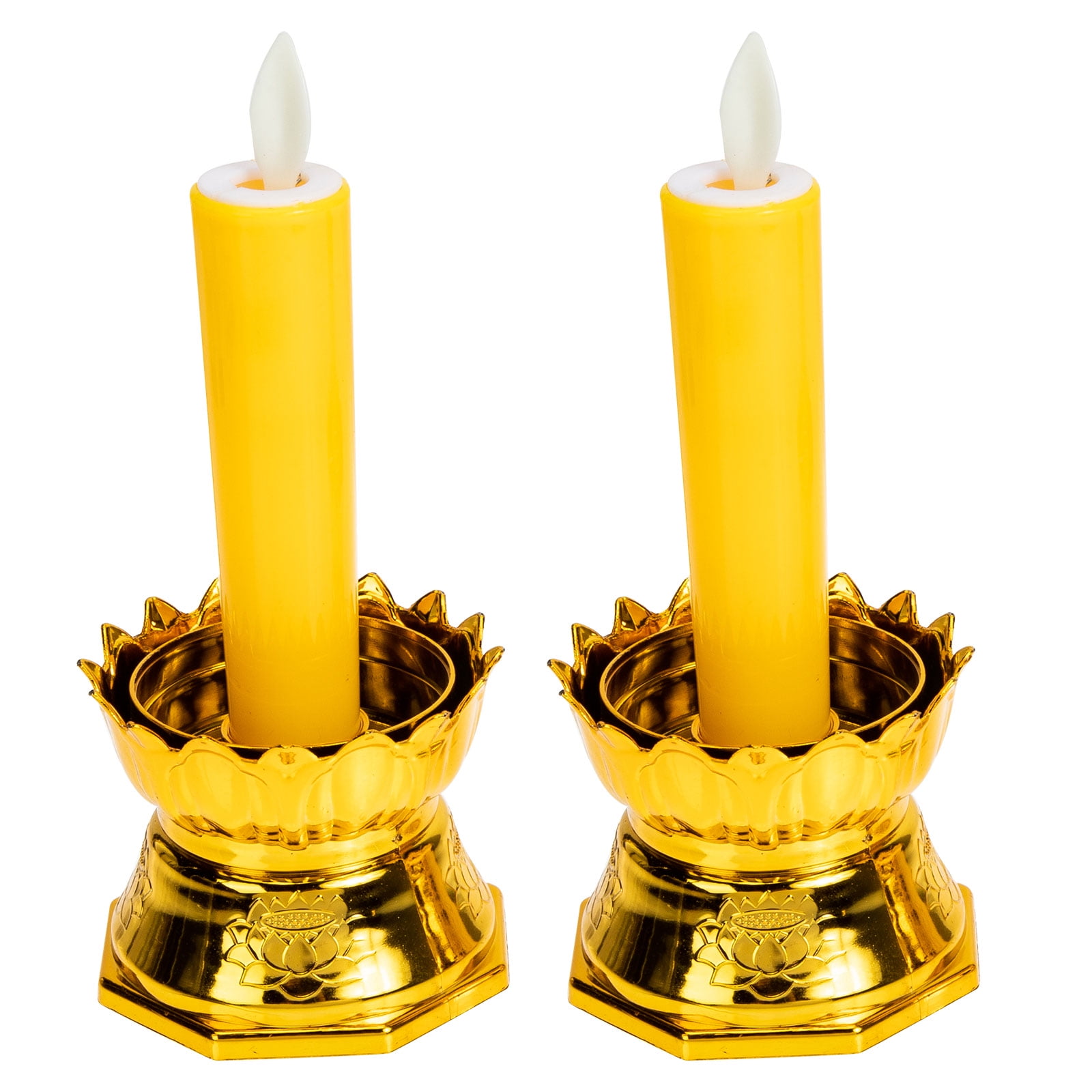 Candle Light Electric LED Lotus Battery Holder Candlesticks Office ...