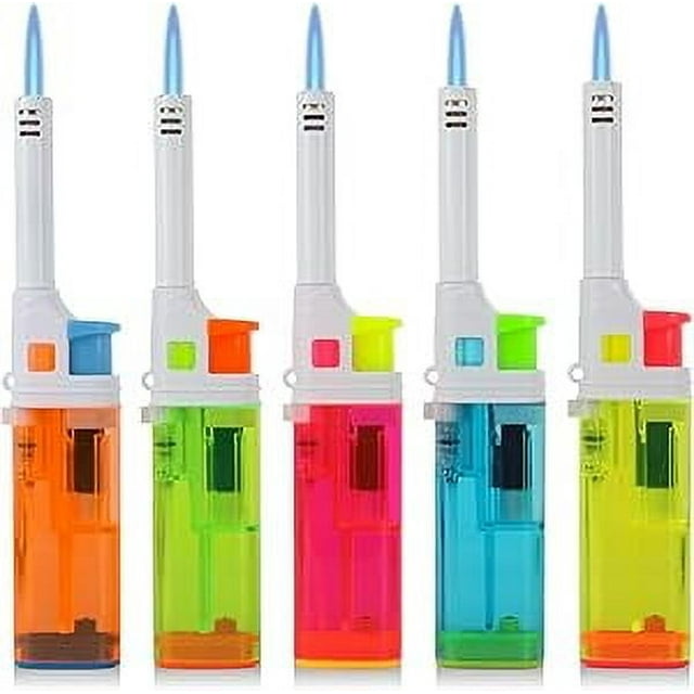 Candle Lighters Multipurpose Extended Long Gas Lighter Windproof with ...