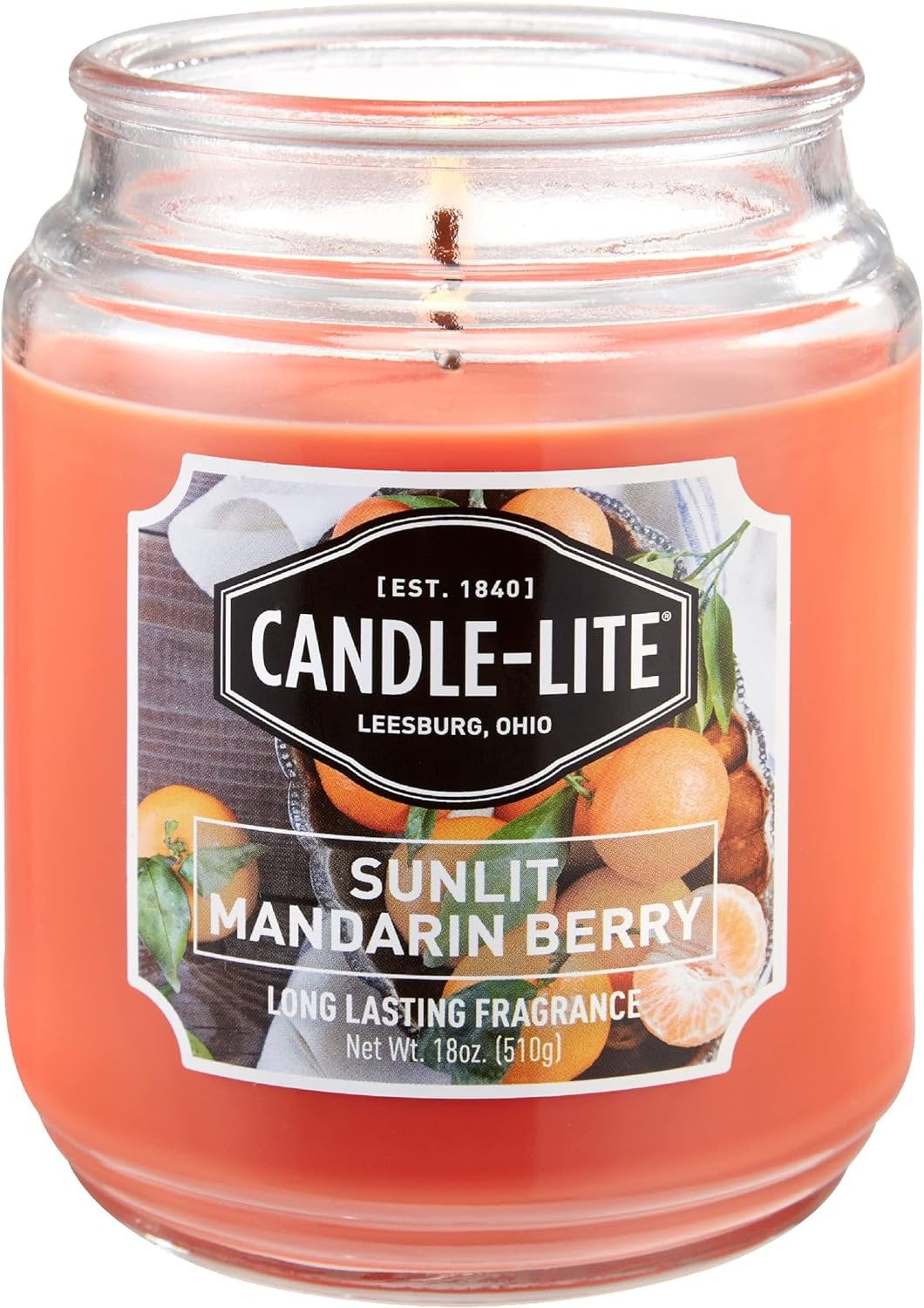 Candle-Lite Scented Sunlit Mandarin Berry Fragrance, One 18 oz. Single ...