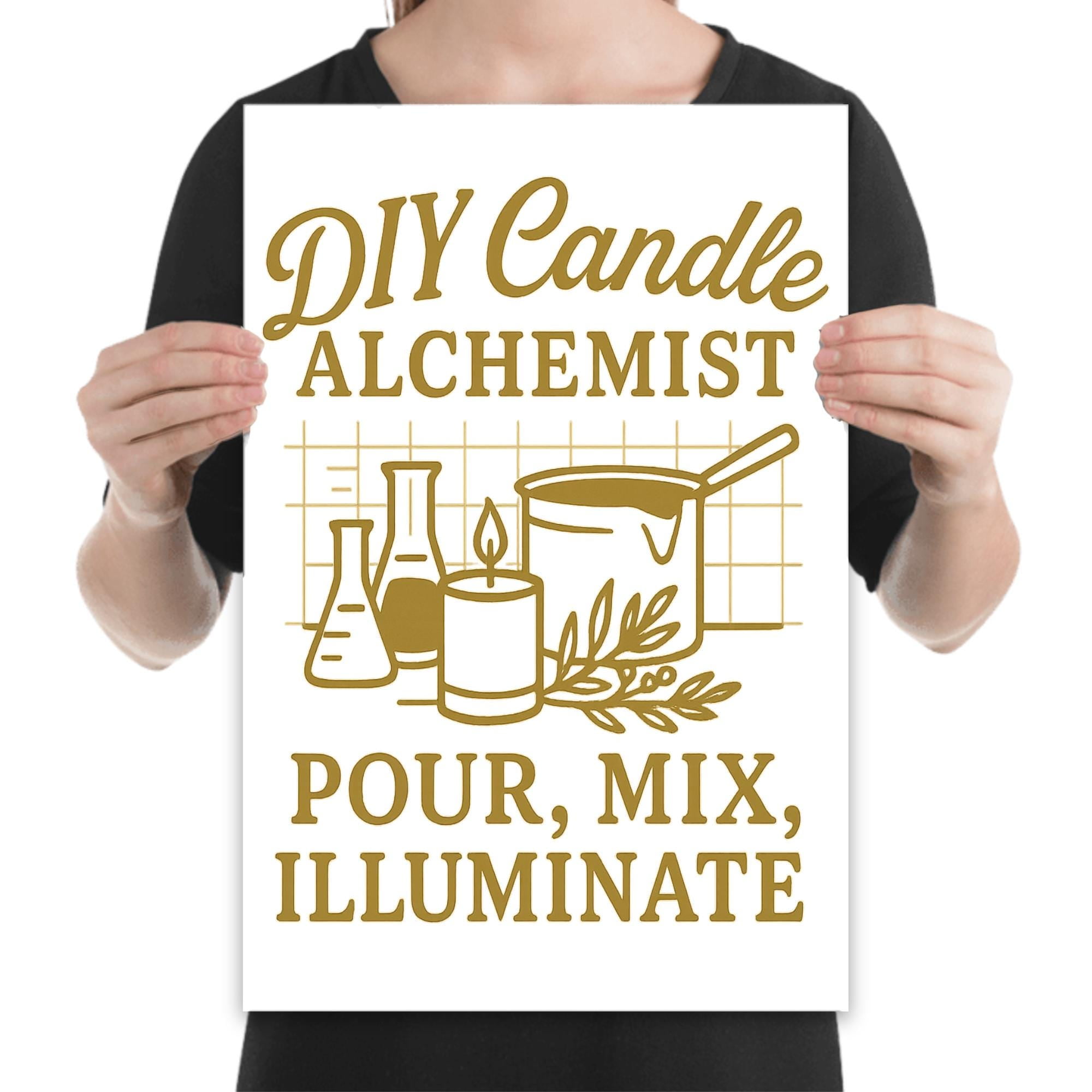 Candle Maker's Blueprint Poster - Wall Decor for Studio Gift - Walmart.com
