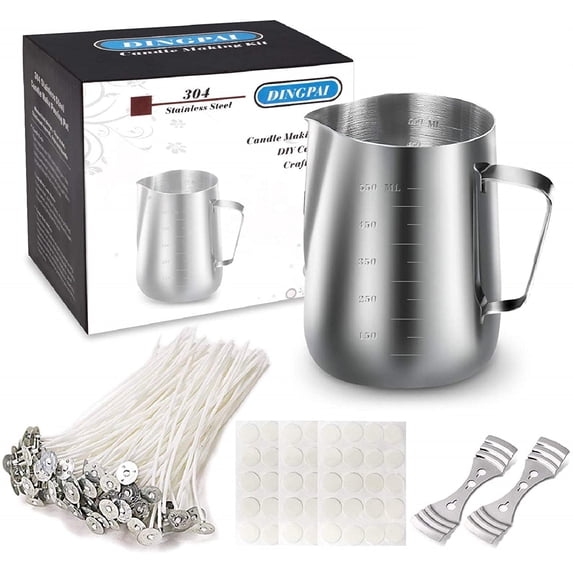 Candle Making Kit, DIY Candles Craft Tools,1pc Make Pouring Pot,50pcs ...