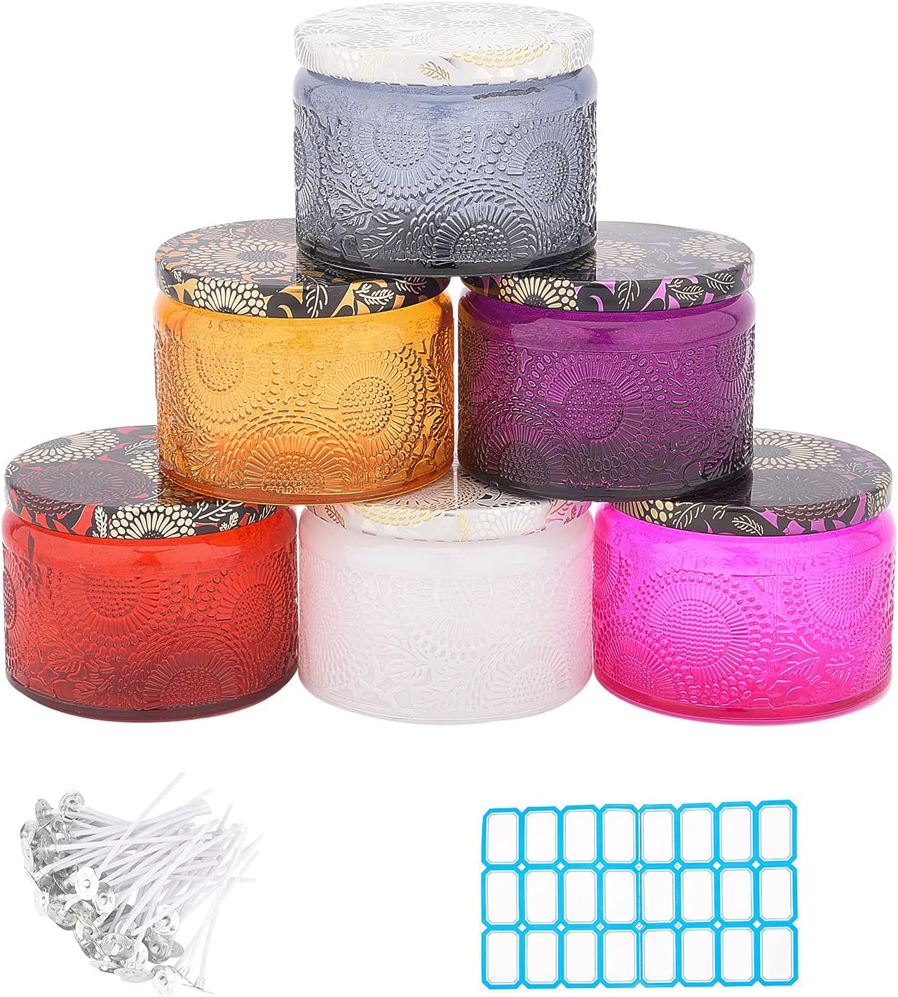Candle Making Kits DIY Candle Craft kit with 6 Pack Candle Containers ...