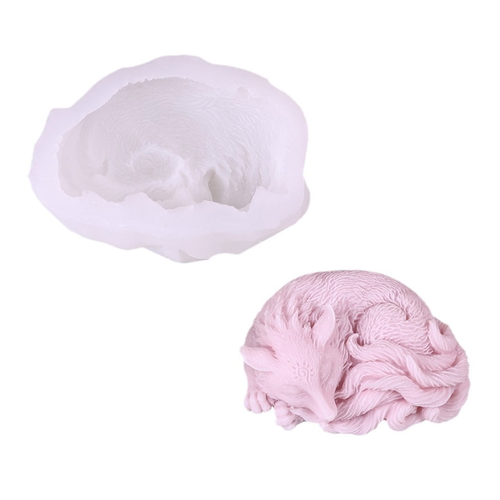 Candle Mould Cute Castings Molds DIY 3D Silicone Mould Delicate Candle ...