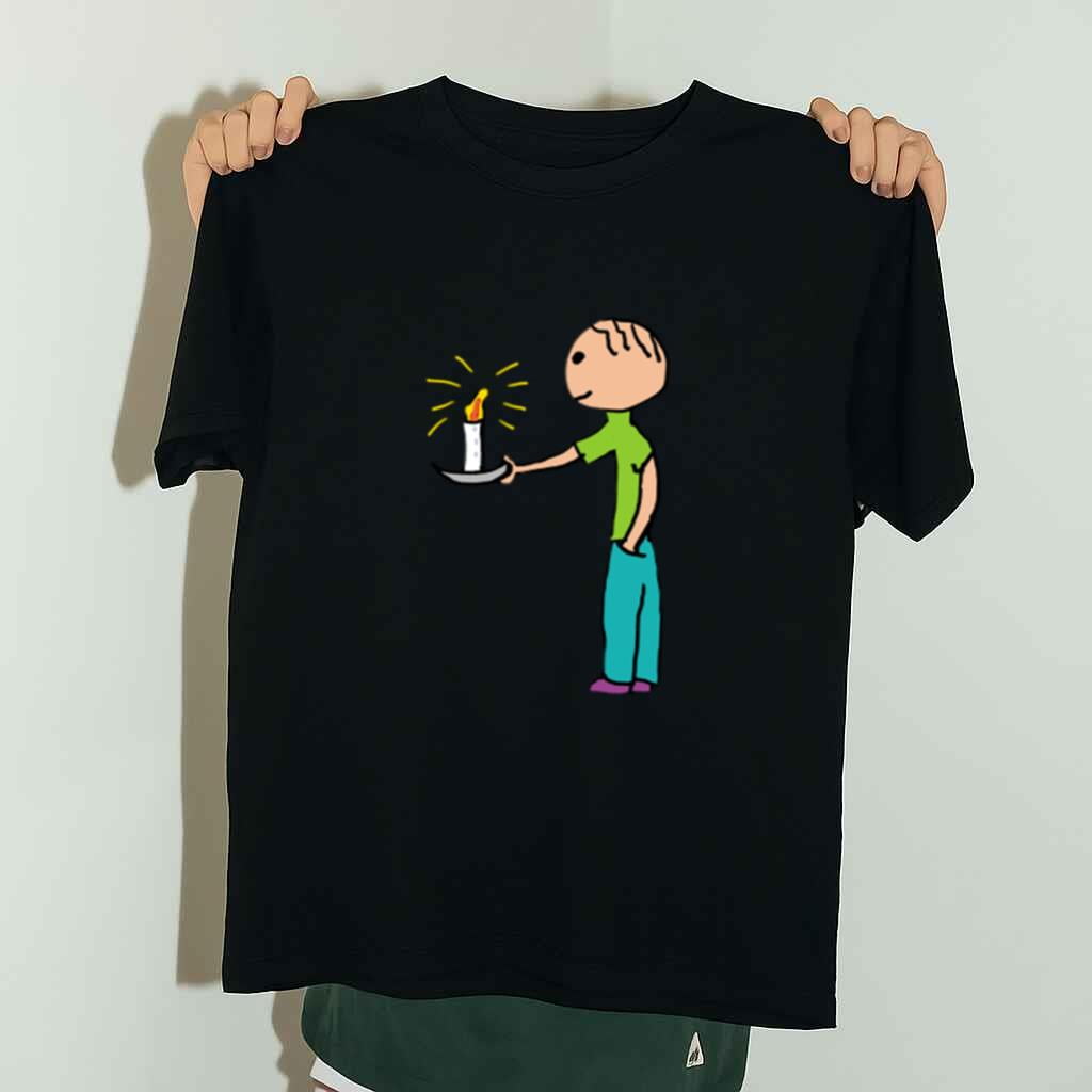 Candle Power Cut Light Energy Inspired Graphic Fun Unisex T-Shirt up to ...