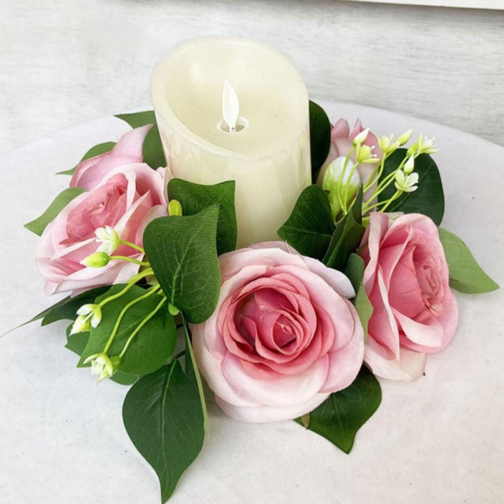 Candle Rings Tea Light Ring Small Candle Wreaths Candle Holder Table ...