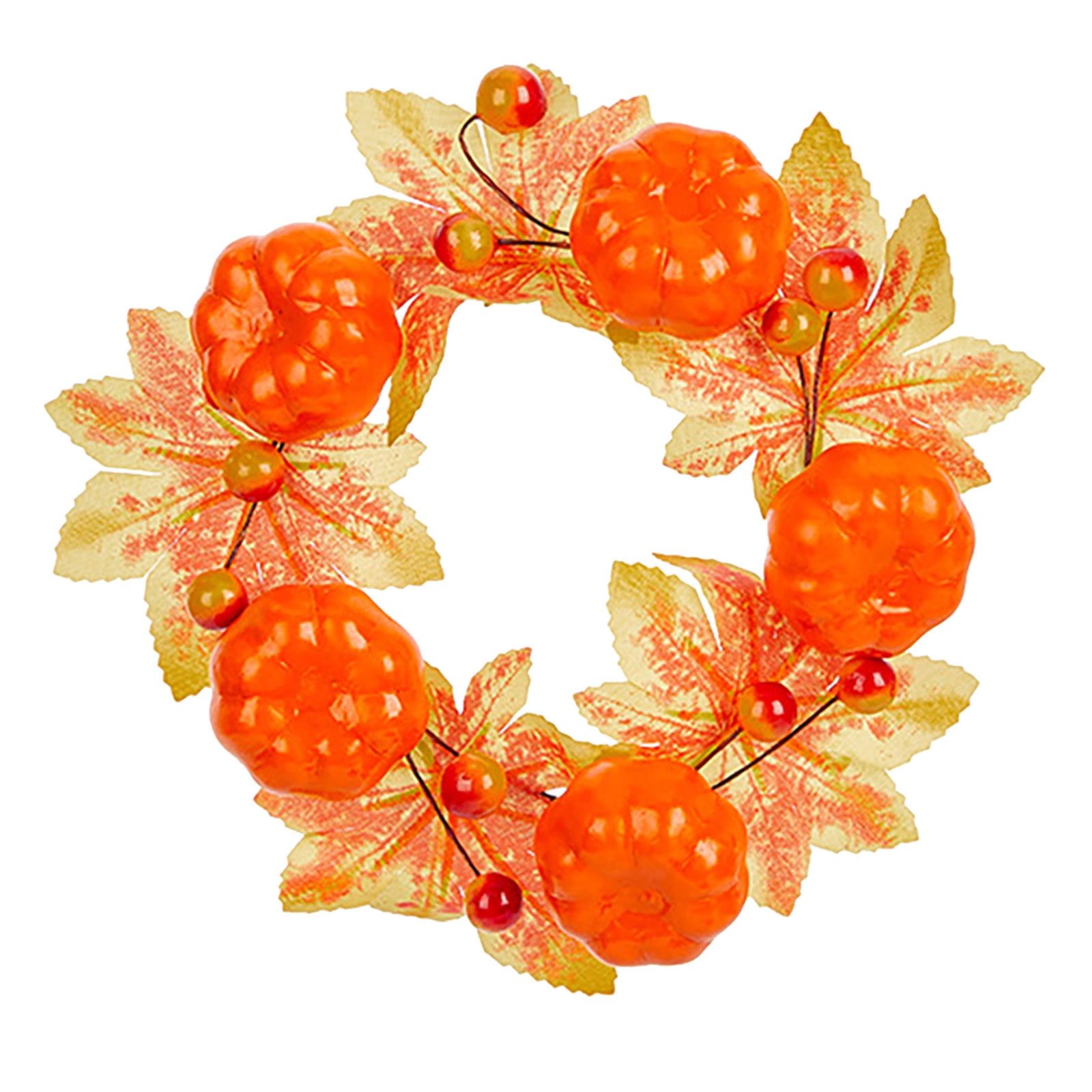 Candle Rings Wreaths Eyeball Candle Wreath Pumpkin Maple Leaf ...