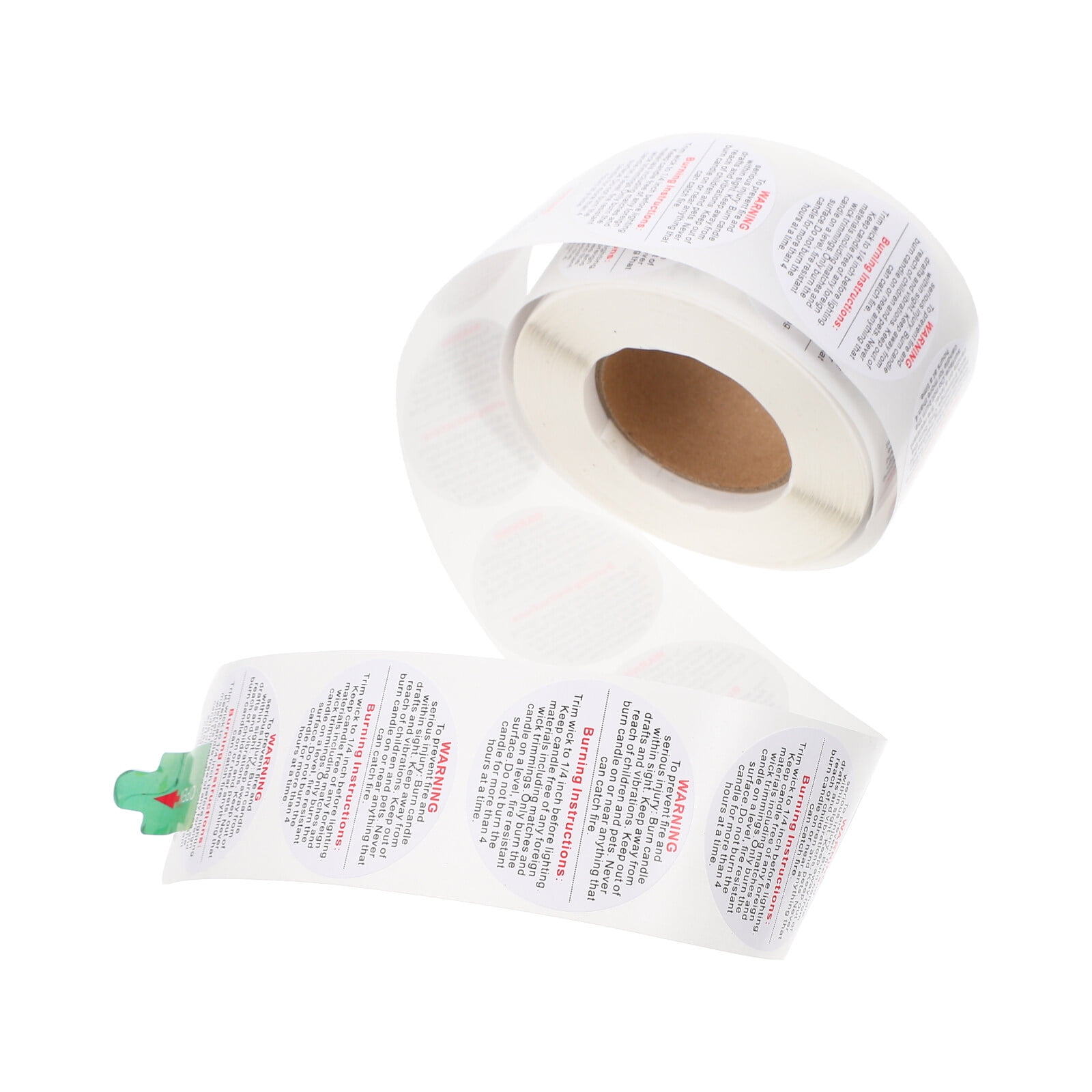 1 Roll Candle Jar Safety Decals Warning Labels for Candle Holder ...