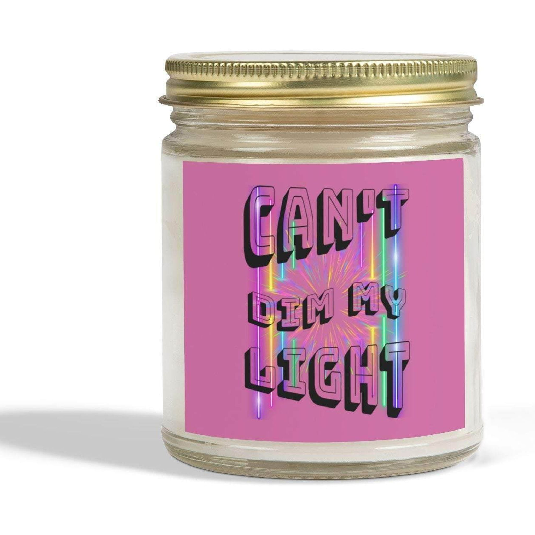 Candle Set, Can't Dim My Light Scented, Coconut Apricot Wax (4oz), Cozy ...