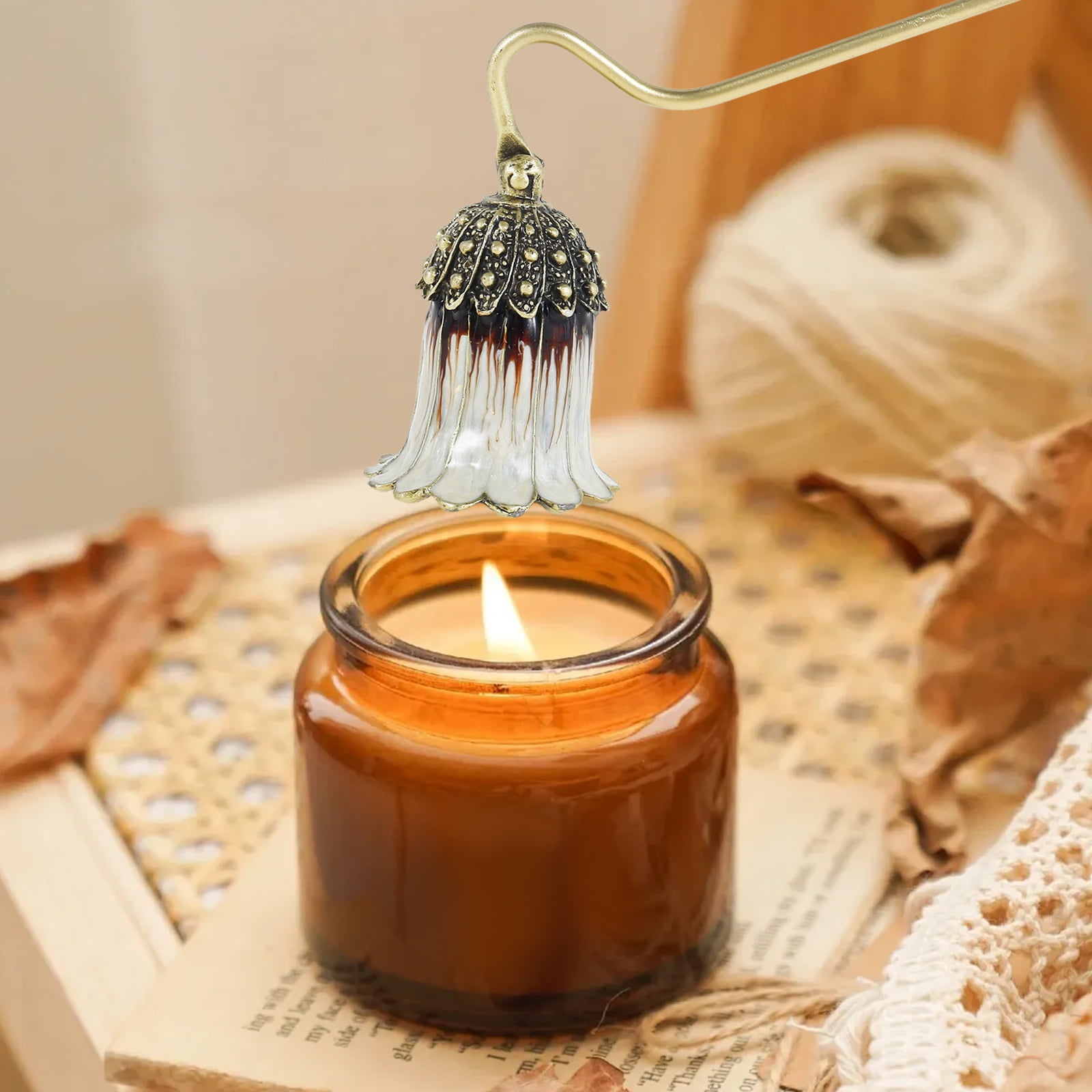 Candle Snuffer, Candle Snuffer Extinguisher with Long Handle Polished ...