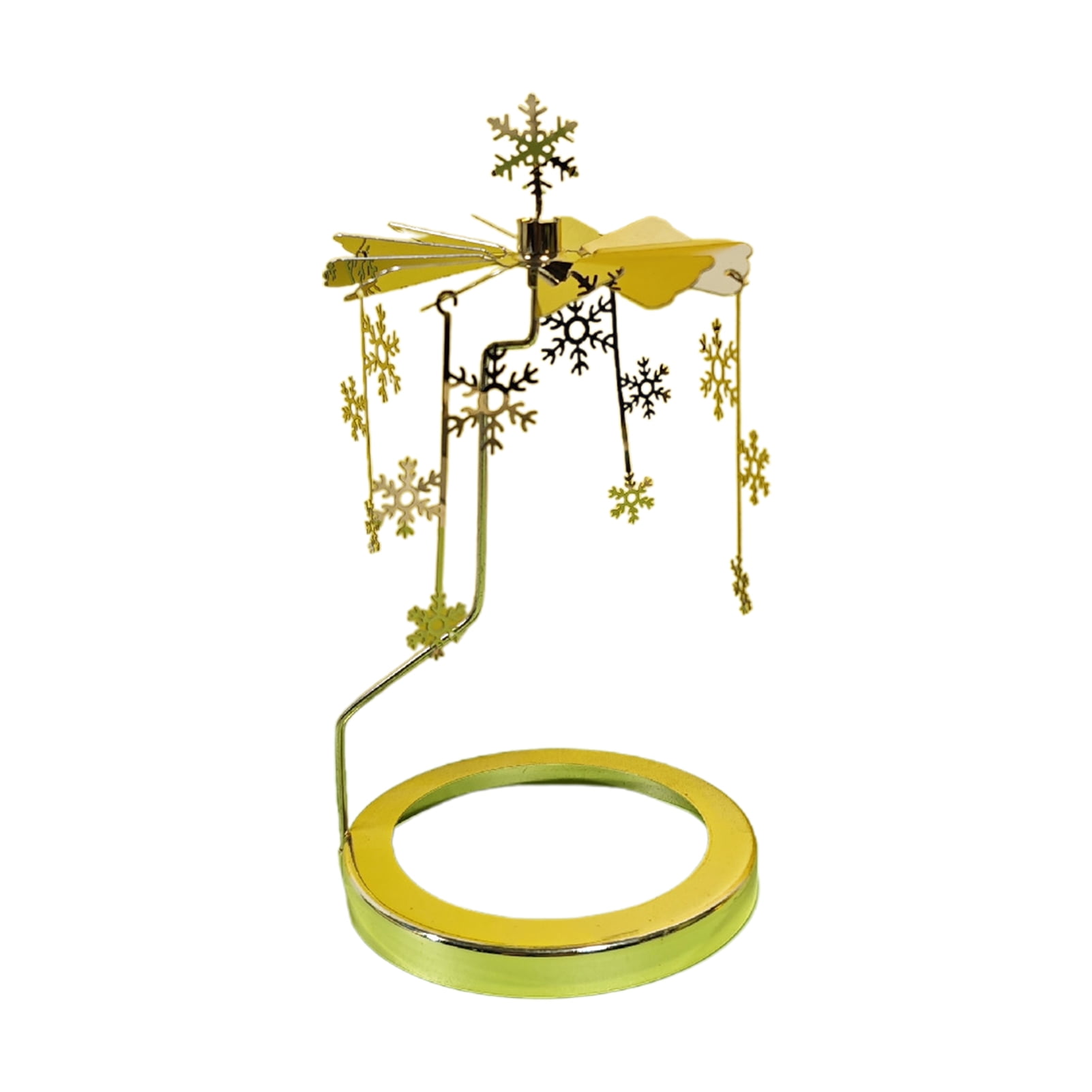 Candle Spinner Christmas,Rotating Tea Light Holder,Gold Rotary Candle ...