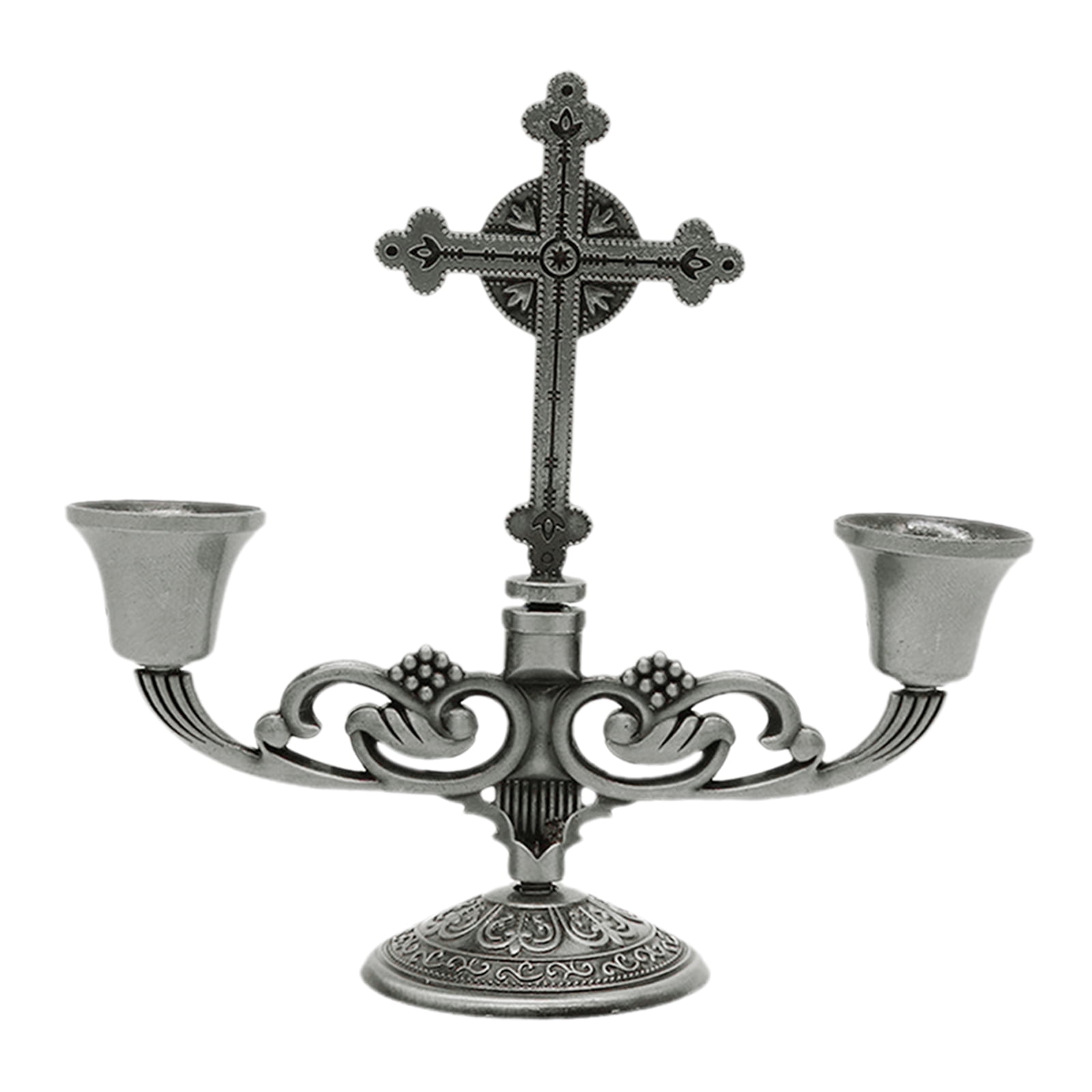 Candle Stick Holder Catholic -Arm Candelabra Wedding Decor - Walmart.com
