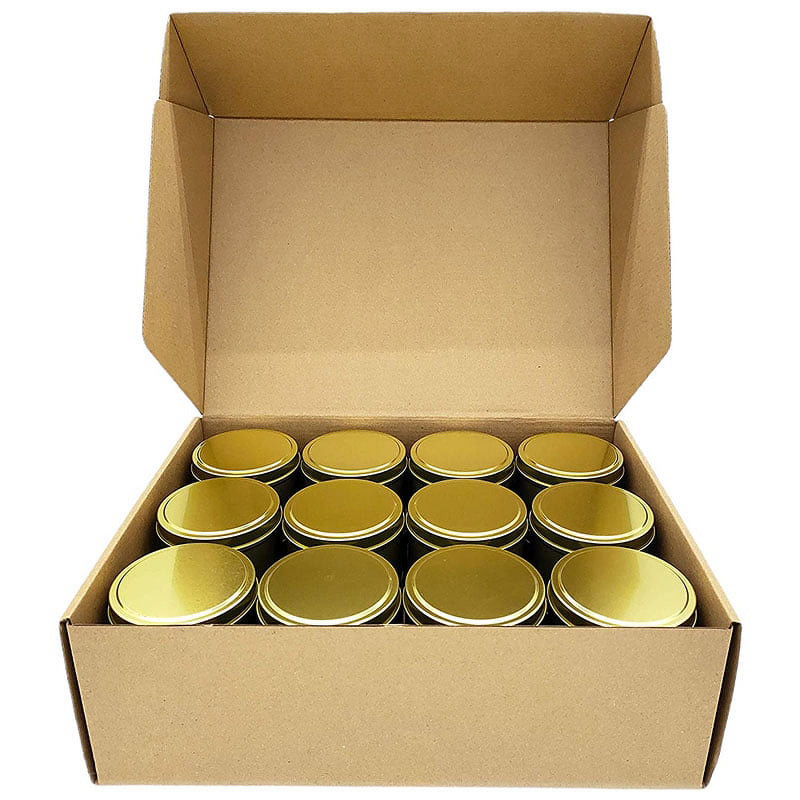 Candle Tins, 24 Piece, 4Oz Metal Candle Containers for Making Candles ...