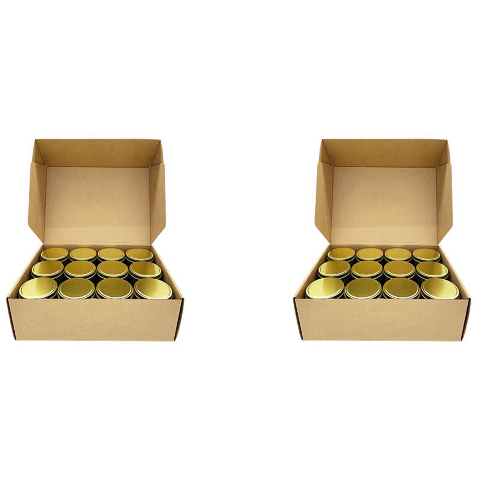 Candle Tins, 48 Piece, 4Oz Metal Candle Containers for Making Candles ...