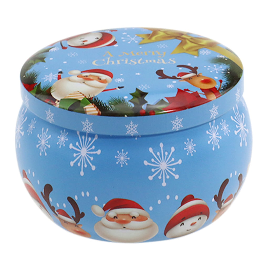 Christmas Candle Tins for Candle Making Empty Candle Containers with ...