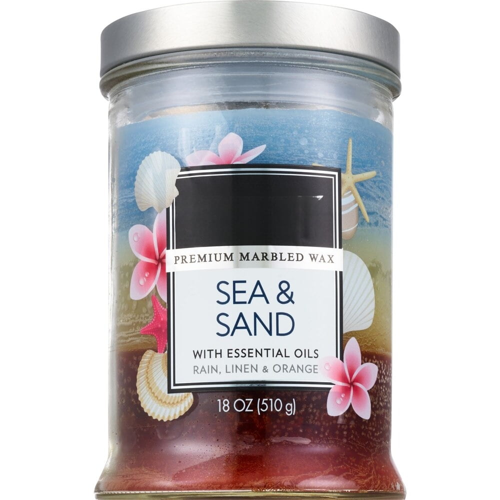Candle Triple Pour 2-Wick Candle, Sea & Sand, 18 oz - Walmart.com