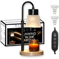 Candle Warmer, Electric Candle Lamp Warmer with Timer Adjustable Height ...