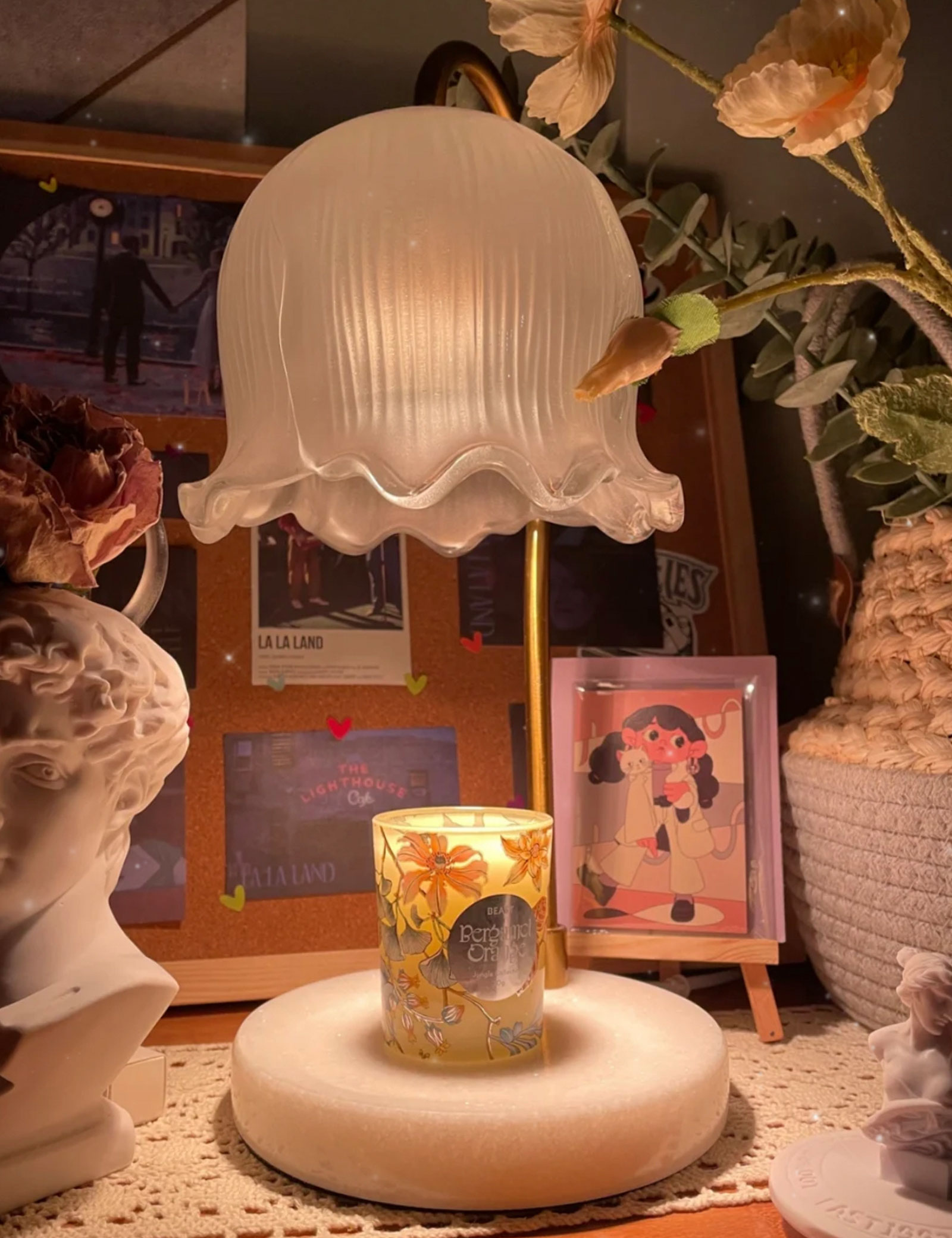 Candle Warmer Lamp, Big Size Perpurity Top Down Candle Lamp, with ...