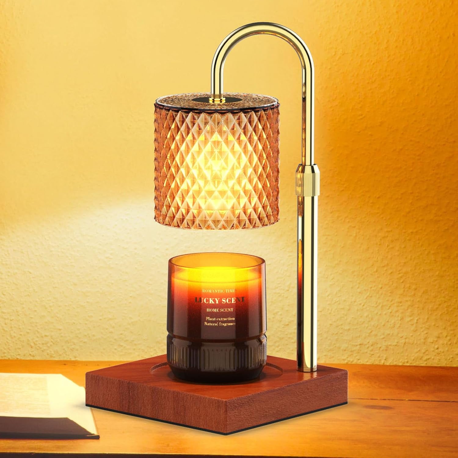 Candle Warmer Lamp with Dimmer/Timer/Adjustable Height，Electric Candle ...