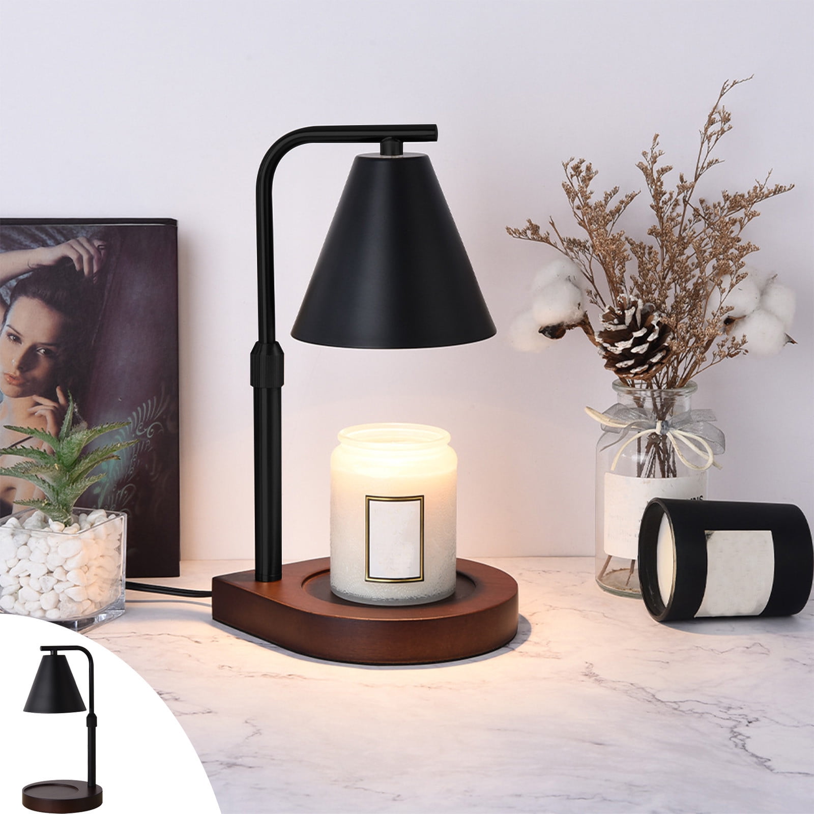 Candle Warmer Lamp, Electric Candle Lamp with Timer & Dimmer, Wax Melt ...