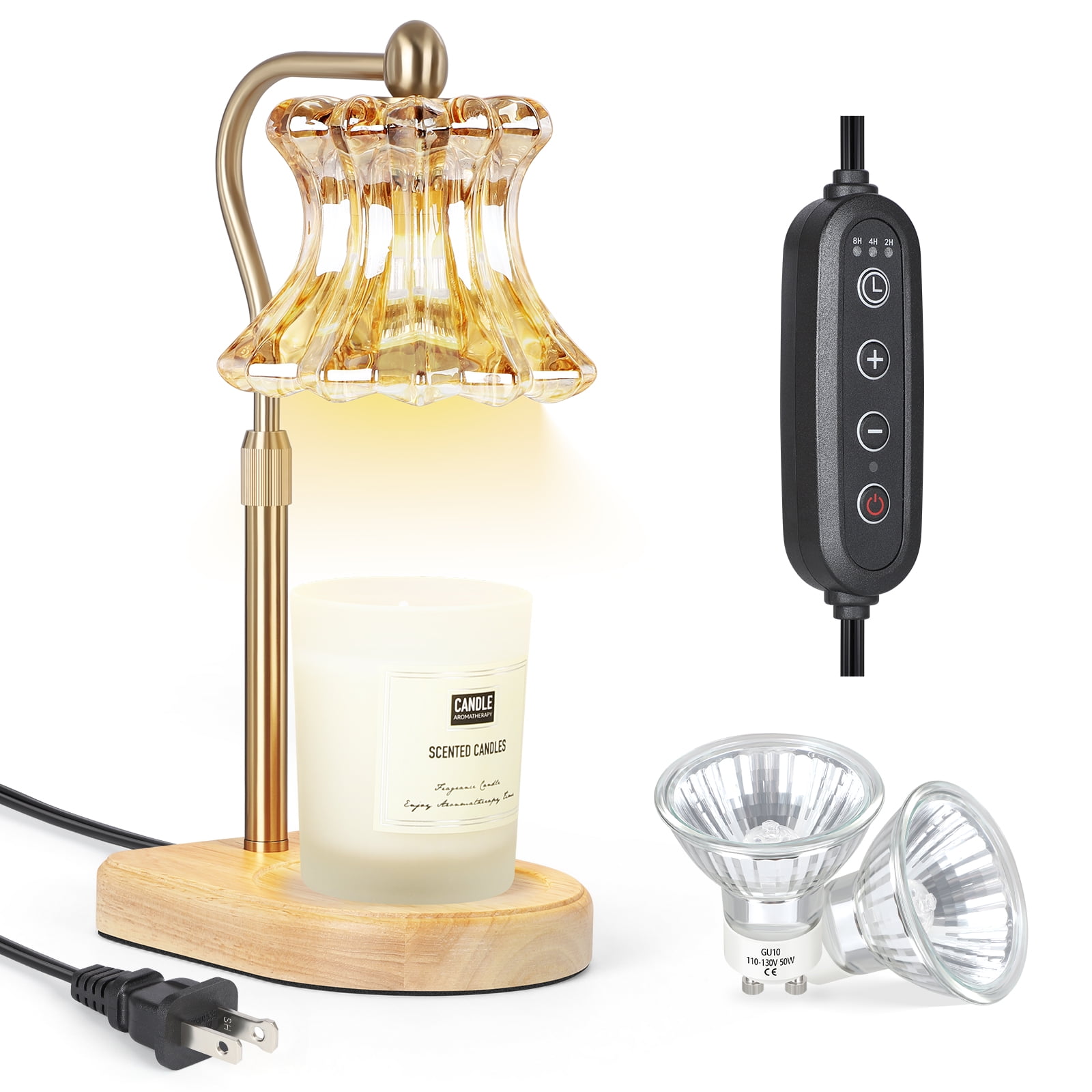 Candle Warmer Lamp, Electric Candle Lamp Warmer with Timer & Dimmer ...