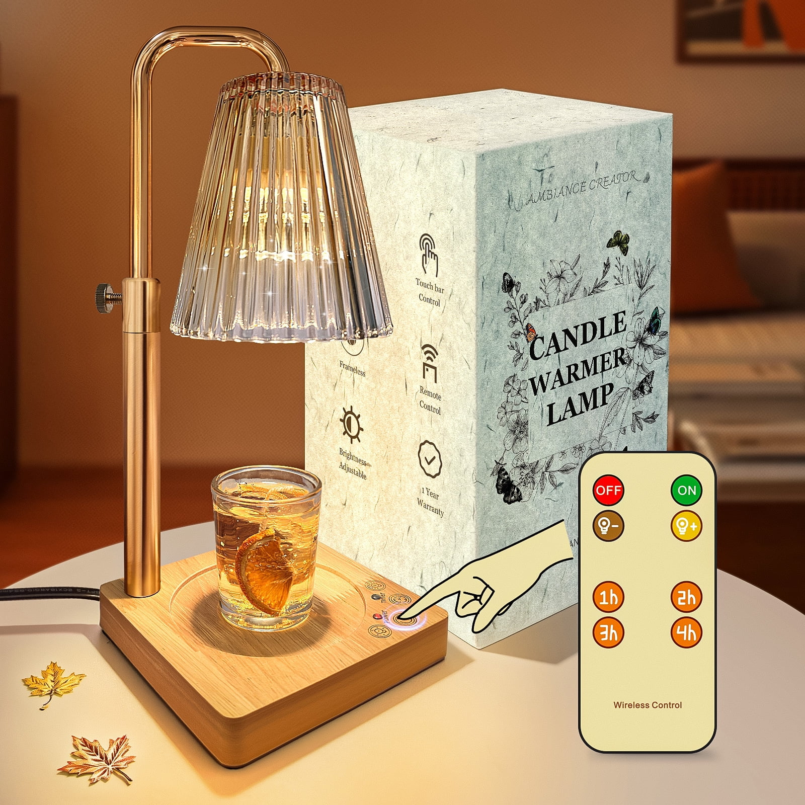 Candle Warmer Lamp Home, Bedroom, Office Flameless Scented Wax Melting ...