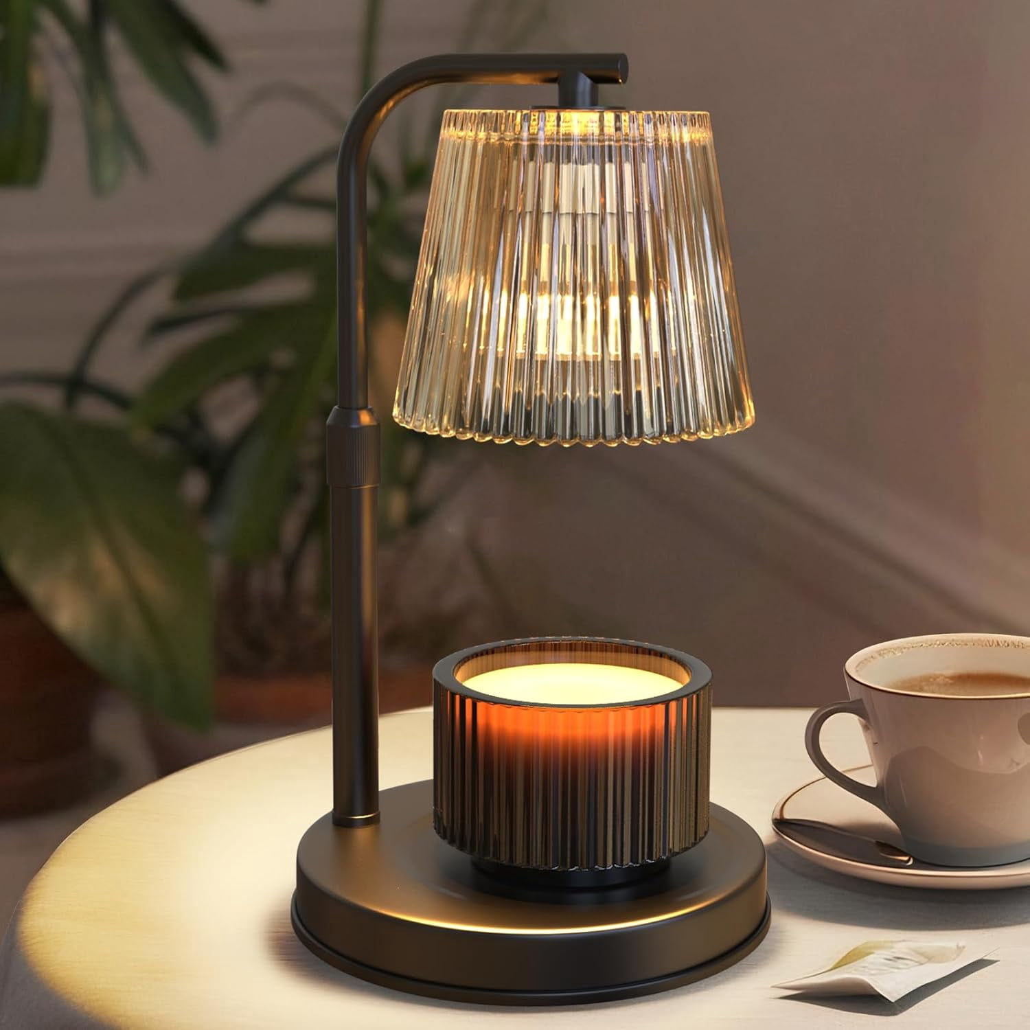 Candle Warmer Lamp with Timer Dimmable - Adjustable Electric Wax Melt ...